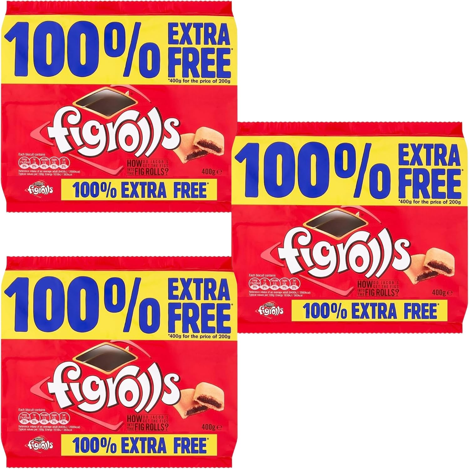 Biscuit Bundle with Bolands Traditional Fig Rolls 400g (3 Pack ...