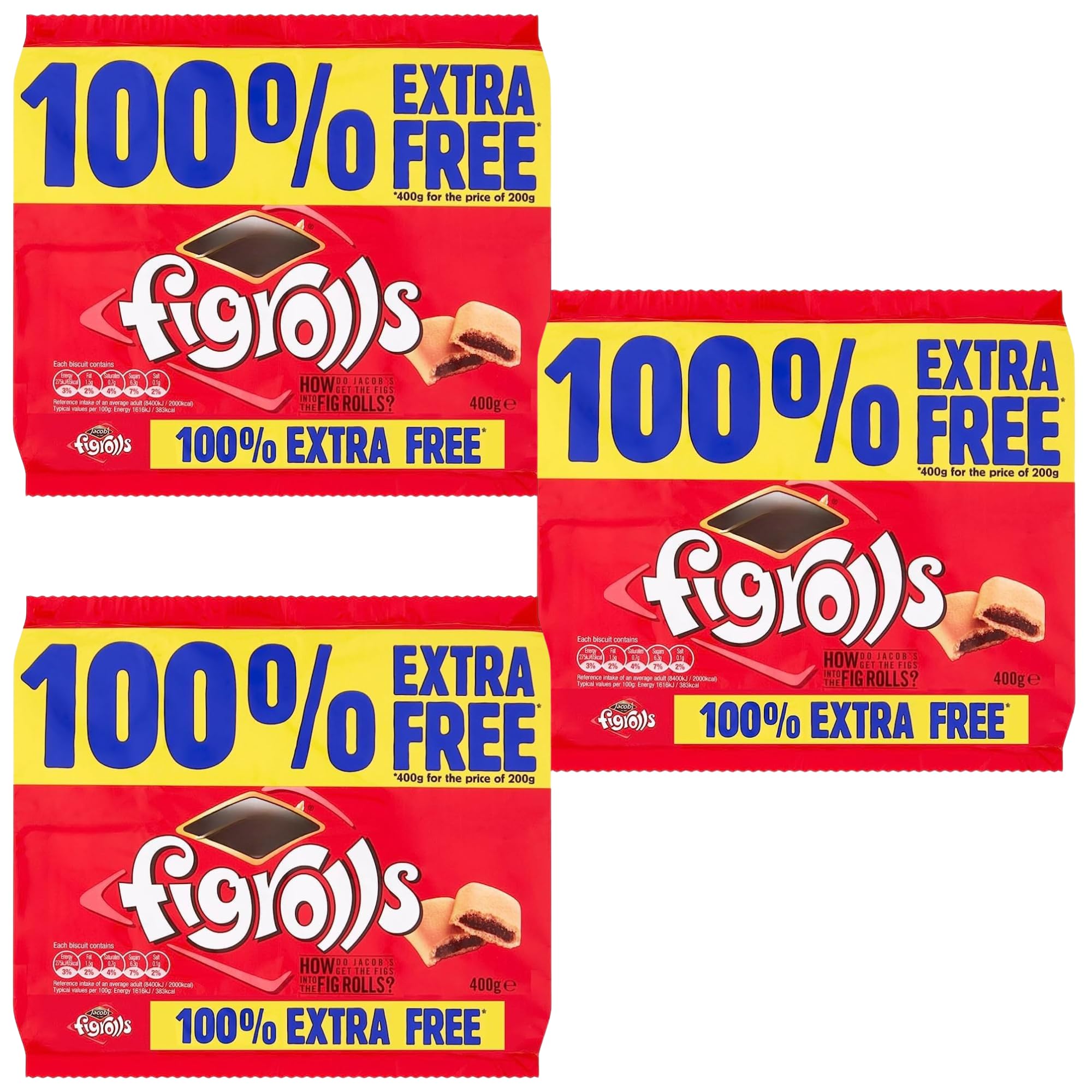 Biscuit Bundle with Bolands Traditional Fig Rolls 400g (3 Pack ...