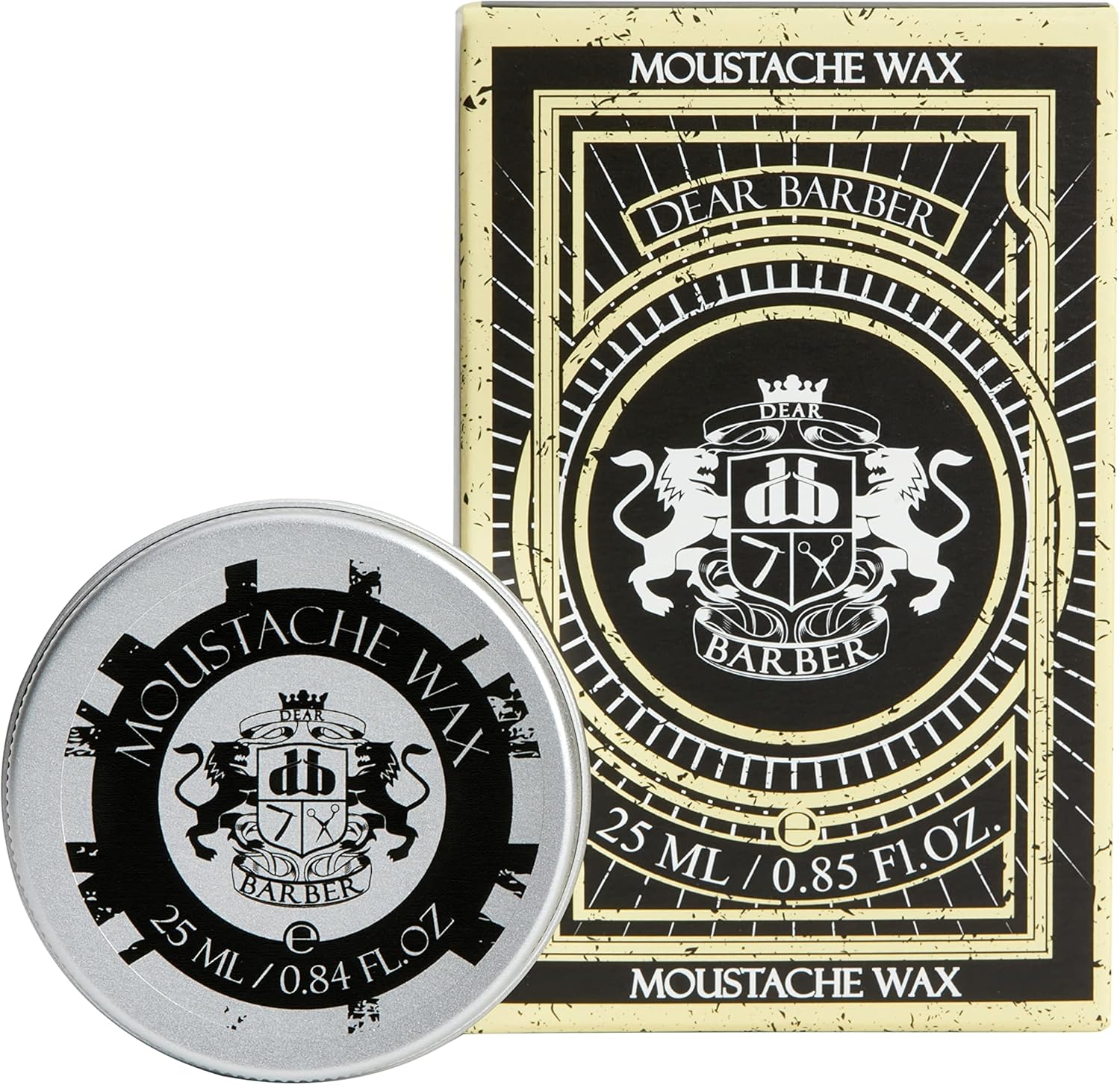 Dear Barber MOUSTACHE WAX, 25ml – Strong Hold, Flexible Easy Styling ...