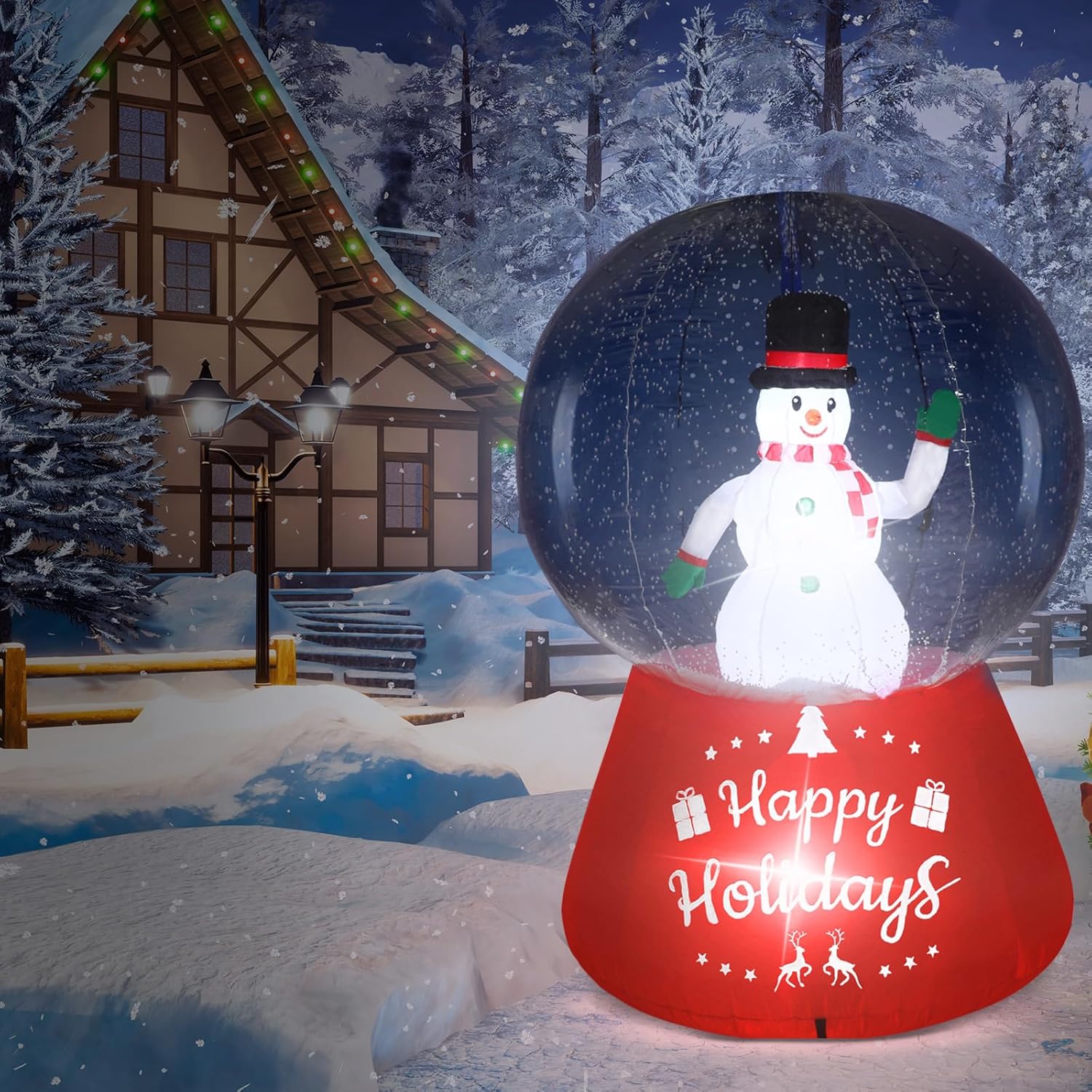 Amazon.com: Shappy 5.5ft Inflatable Snow Globe with Built in LEDs ...