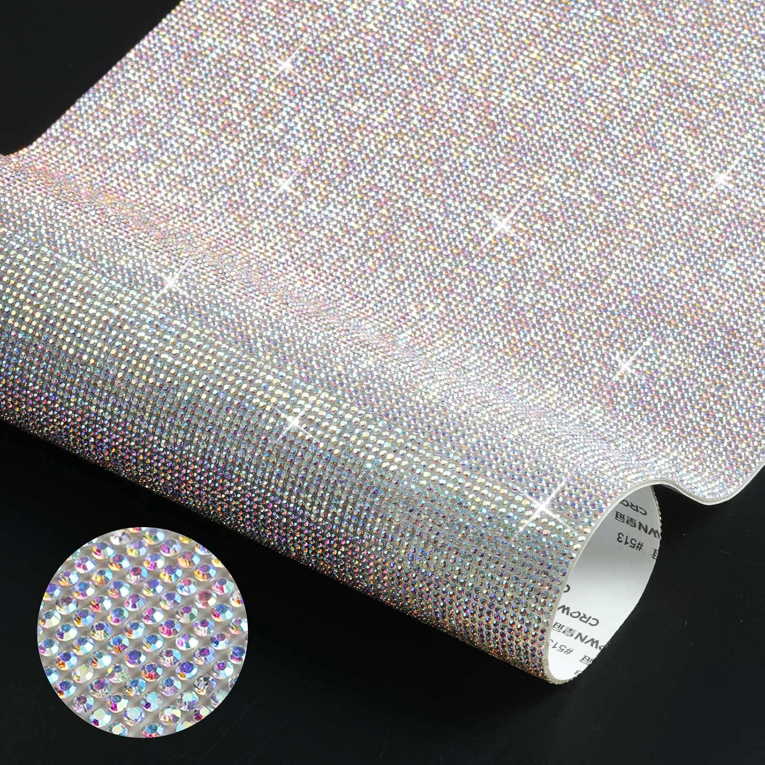 Amazon.com: BEADSLAND Bling Rhinestone Sheet Self Adhesive Glitter ...