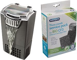 Interpet Internal Aquarium Fish Tank Cartridge Filter, CF3, Cleans ...