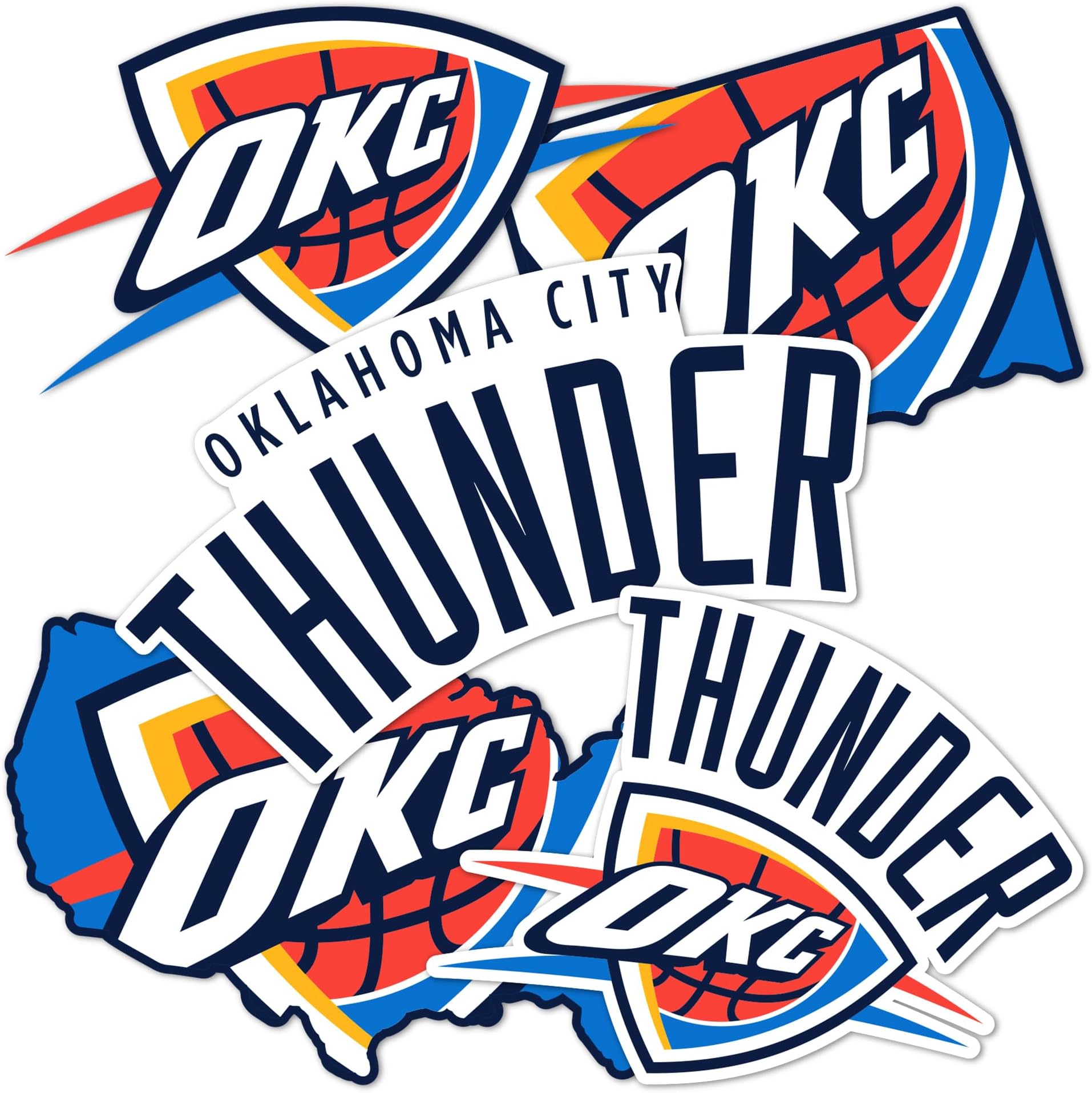Amazon.com: 29 PCS Set of Oklahoma Decal Thunder Stickers Pack Oklahoma ...