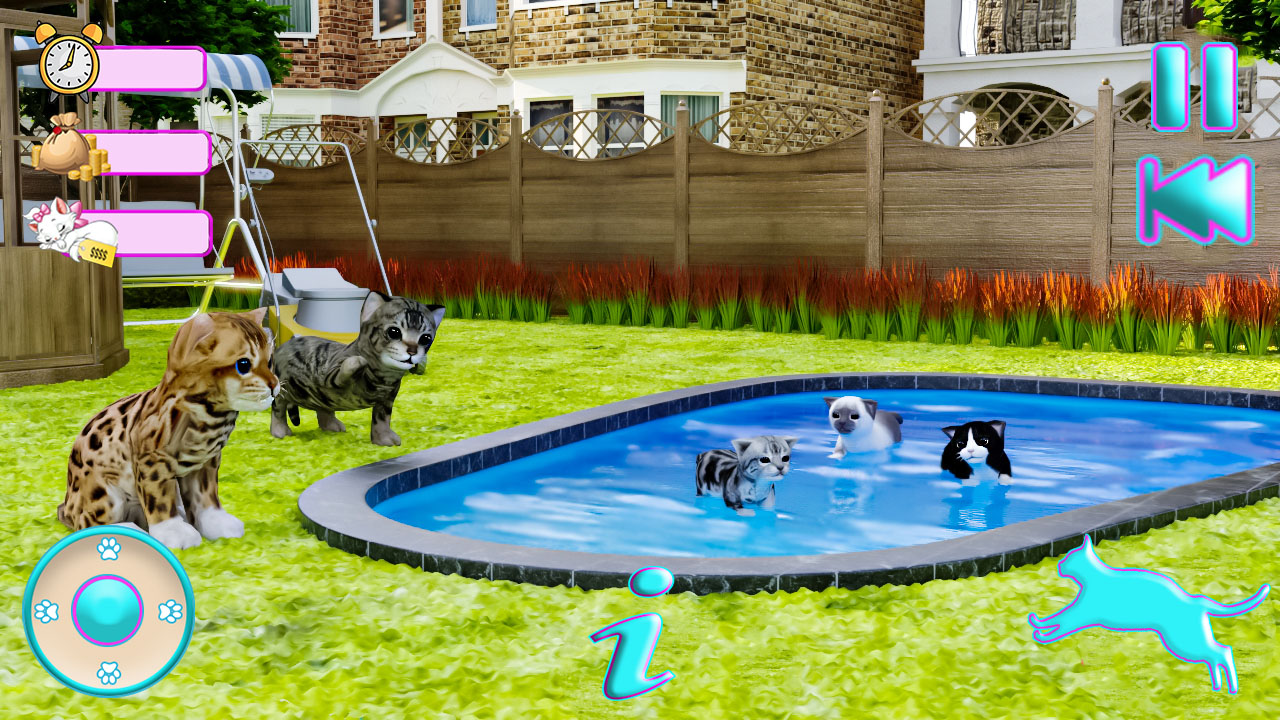 My Cat Simulator Game – Free Cute Virtual Pet Cat Game for Kids - App ...