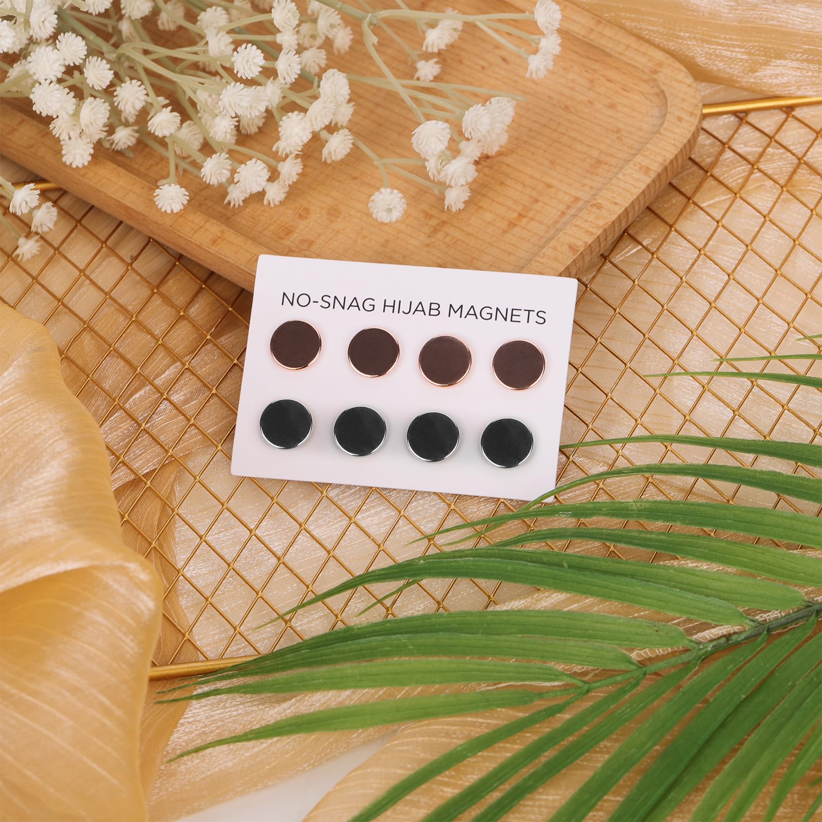 Hijab Pins Giantree 8 Pcs Hijab Magnets Pins, No Snag Magnetic Hijab ...