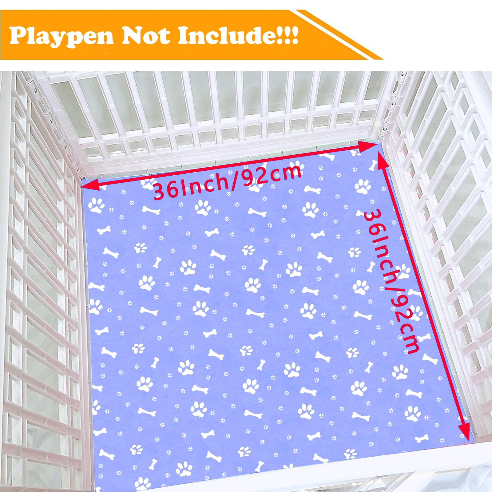Snapklik.com : Dog Playpen Bottom Pad Fits For 36 Inch 4 Panels ...