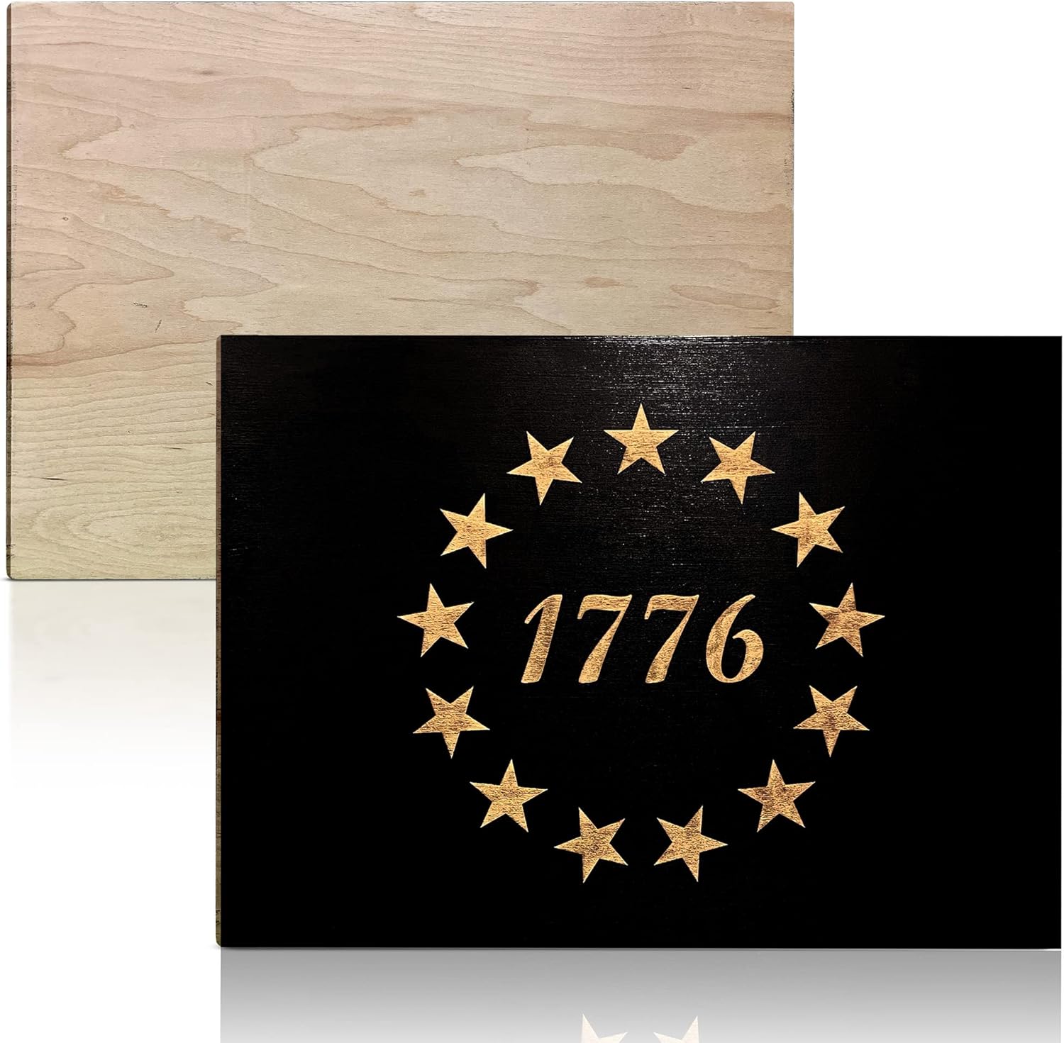 Amazon.com: Wood Engraved DIY Unions for Rustic Flag Builds - 1776 ...