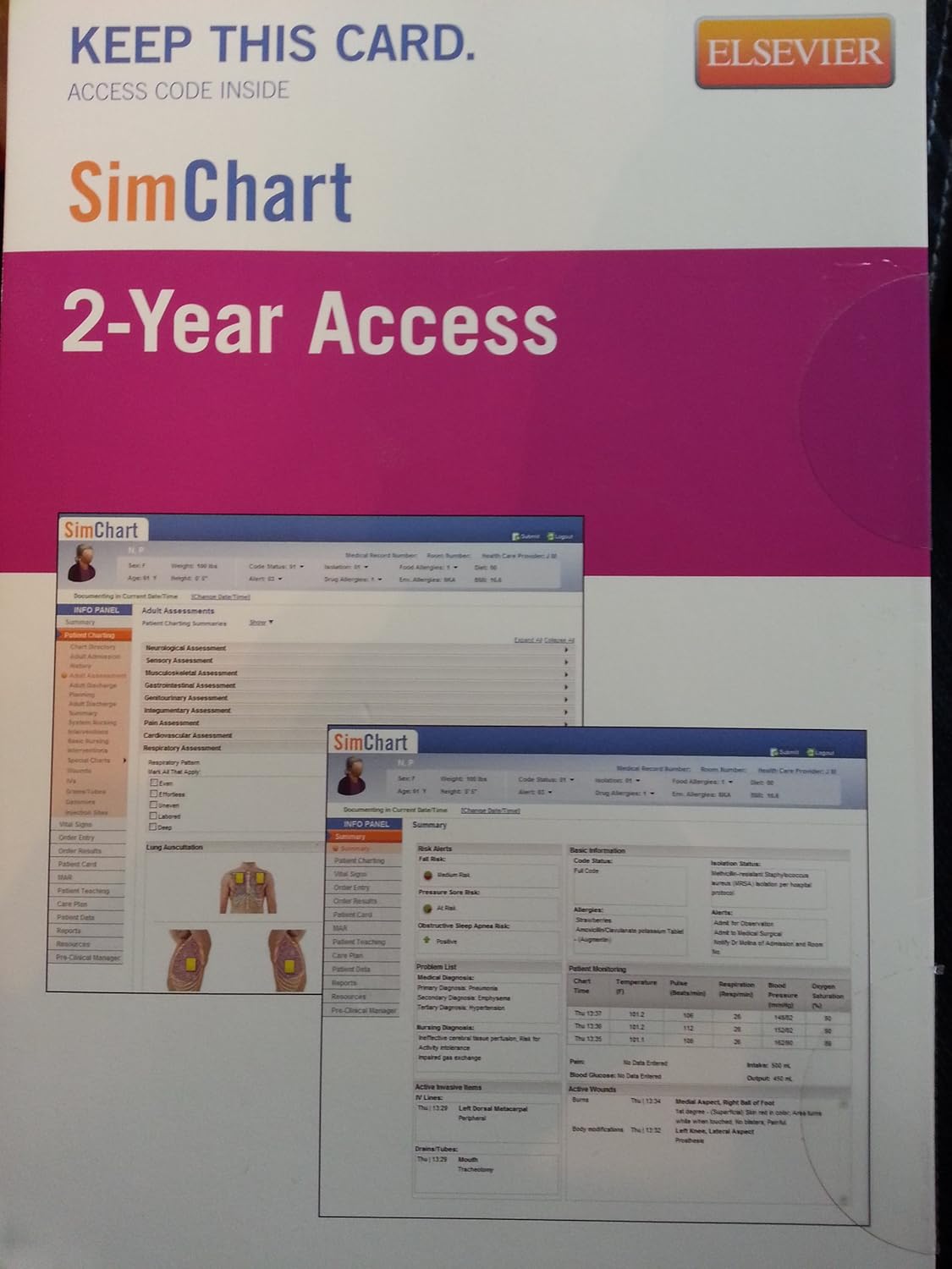 SimChart (2-Year Access Code): Elsevier: 9781455710881: Amazon.com: Books