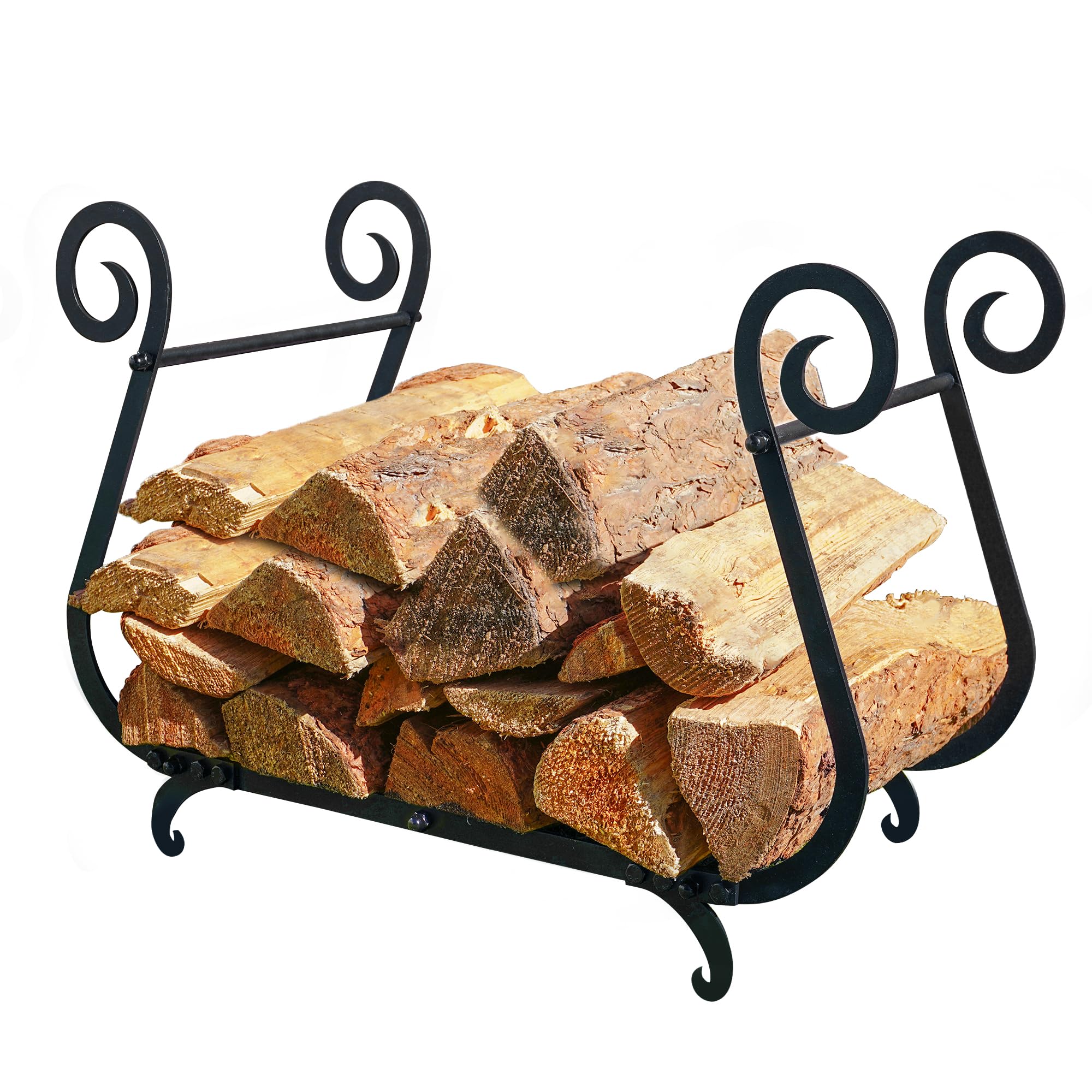 Snapklik.com : CKLT Firewood Rack Fireplace Log Holder For Firewood Storage
