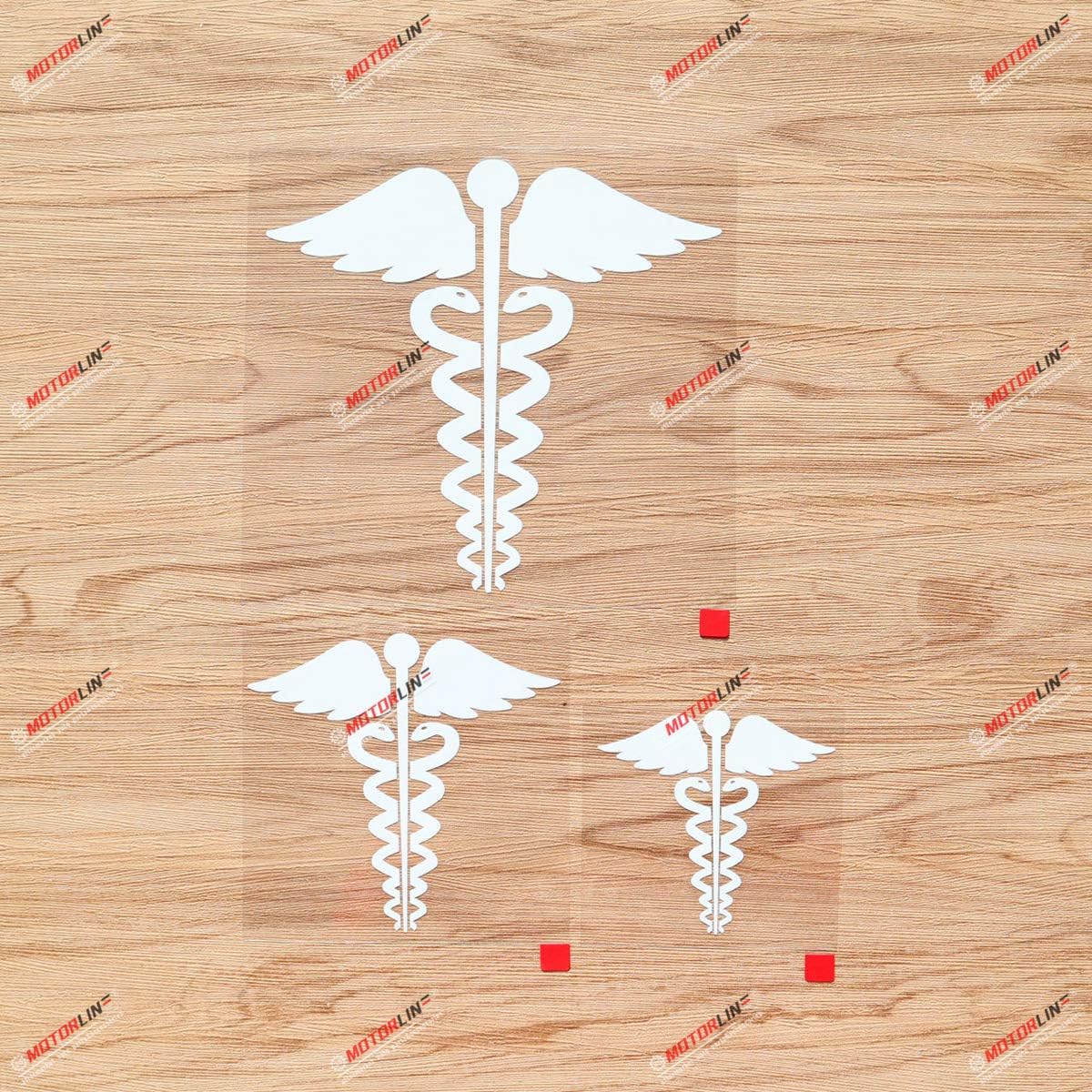 Amazon.com - Caduceus Symbol EMT Medical Vinyl Decal Sticker - 3 Pack ...