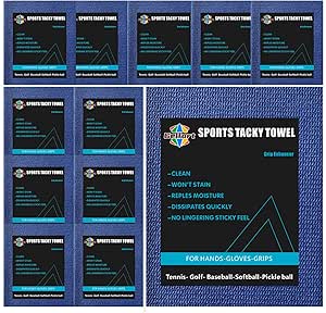 Amazon.com: GELFORT Tacky Towel for Tennis, Grip Enhancer for Golf ...