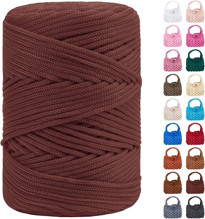 Amazon.com: LEREATI Polyester Macrame Cord 3mm x 185yards, Braided ...