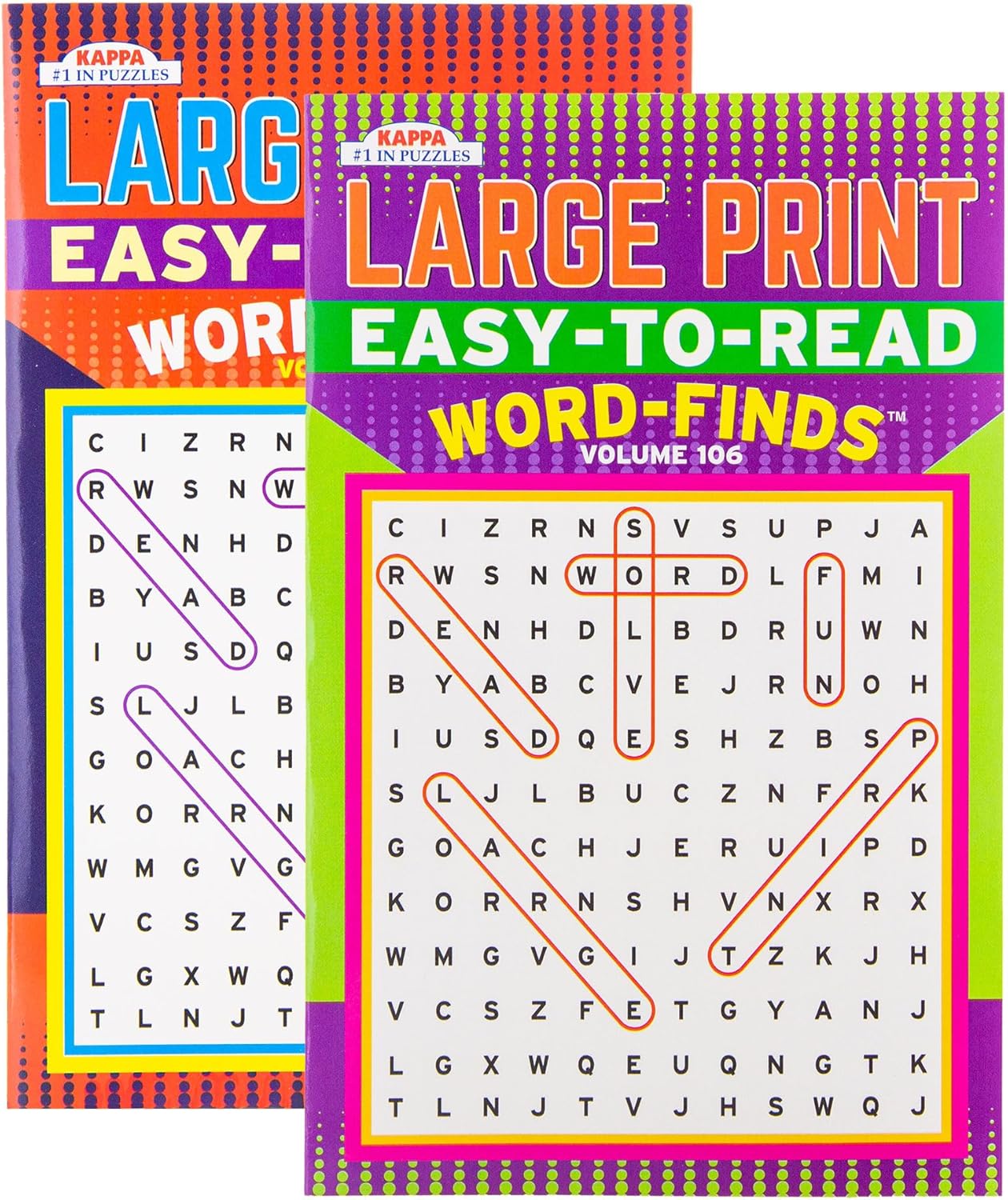 Amazon.com: Kappa Easy to Read Word Finds - 8" x 5" Digest Size 2 ...