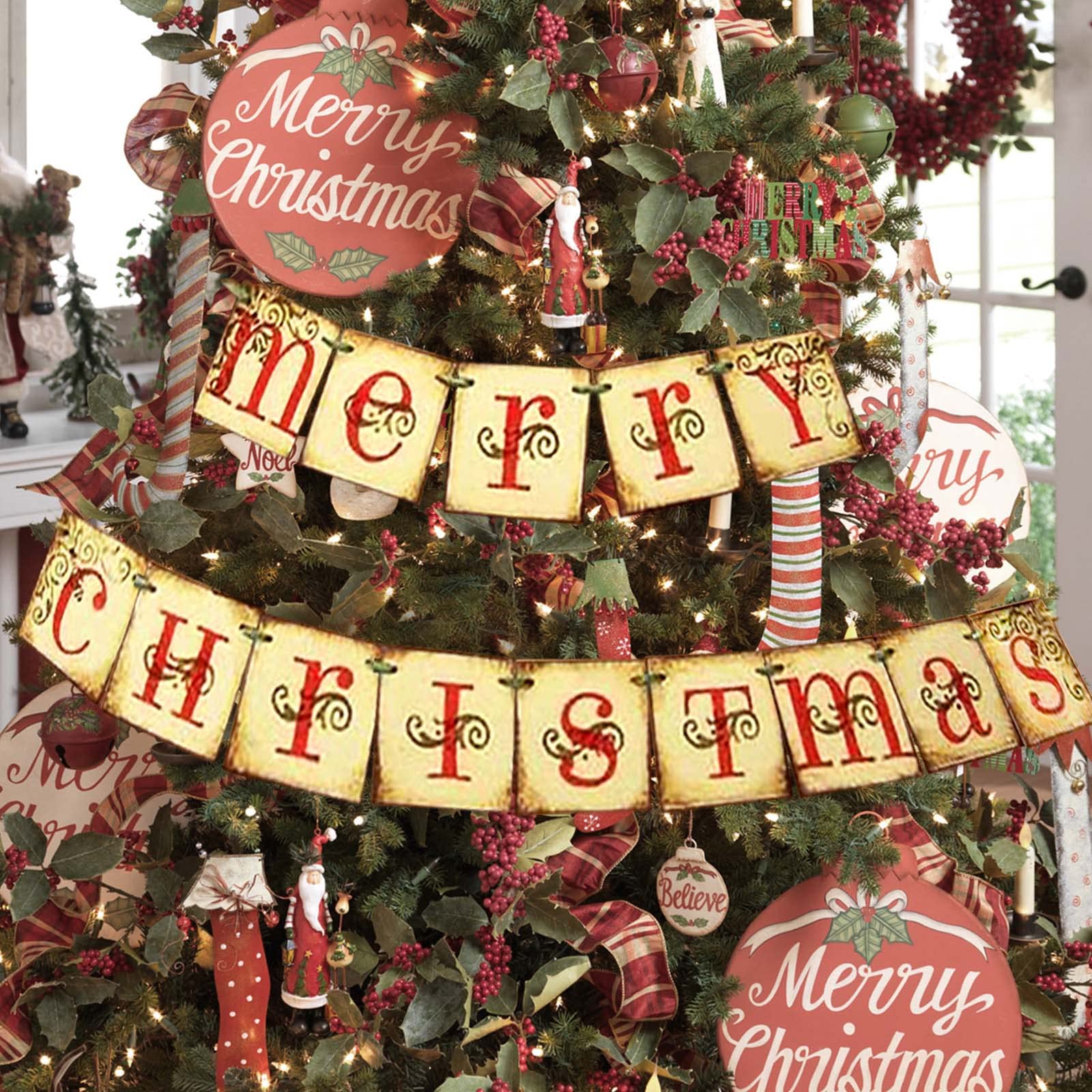 Cartel Vintage De Feliz Navidad