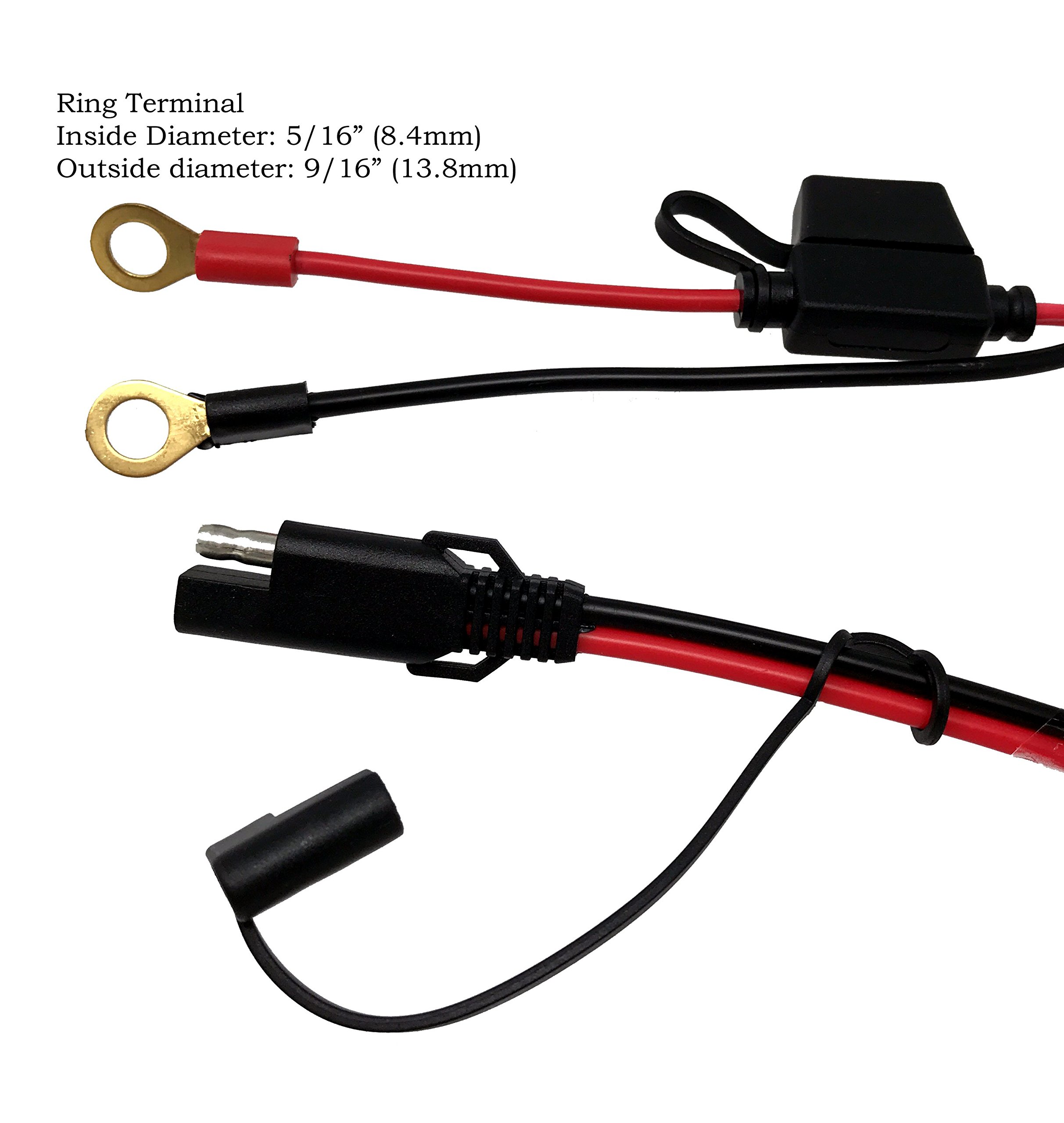 Buy Tetra-Teknica MotoBasics Series RHS-01 12V Ring Terminal Harness ...