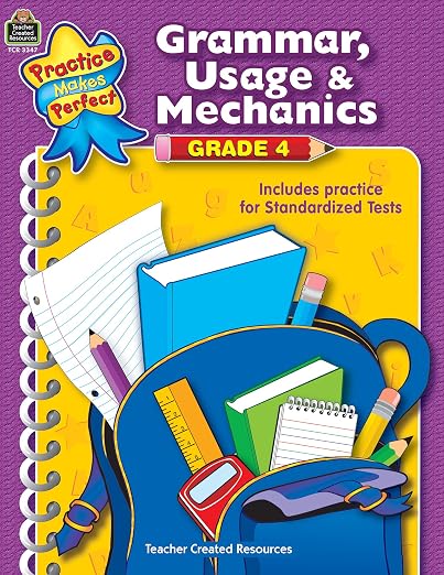 Amazon.com: Teacher Created Resources Practice Makes Perfect: Grammar ...