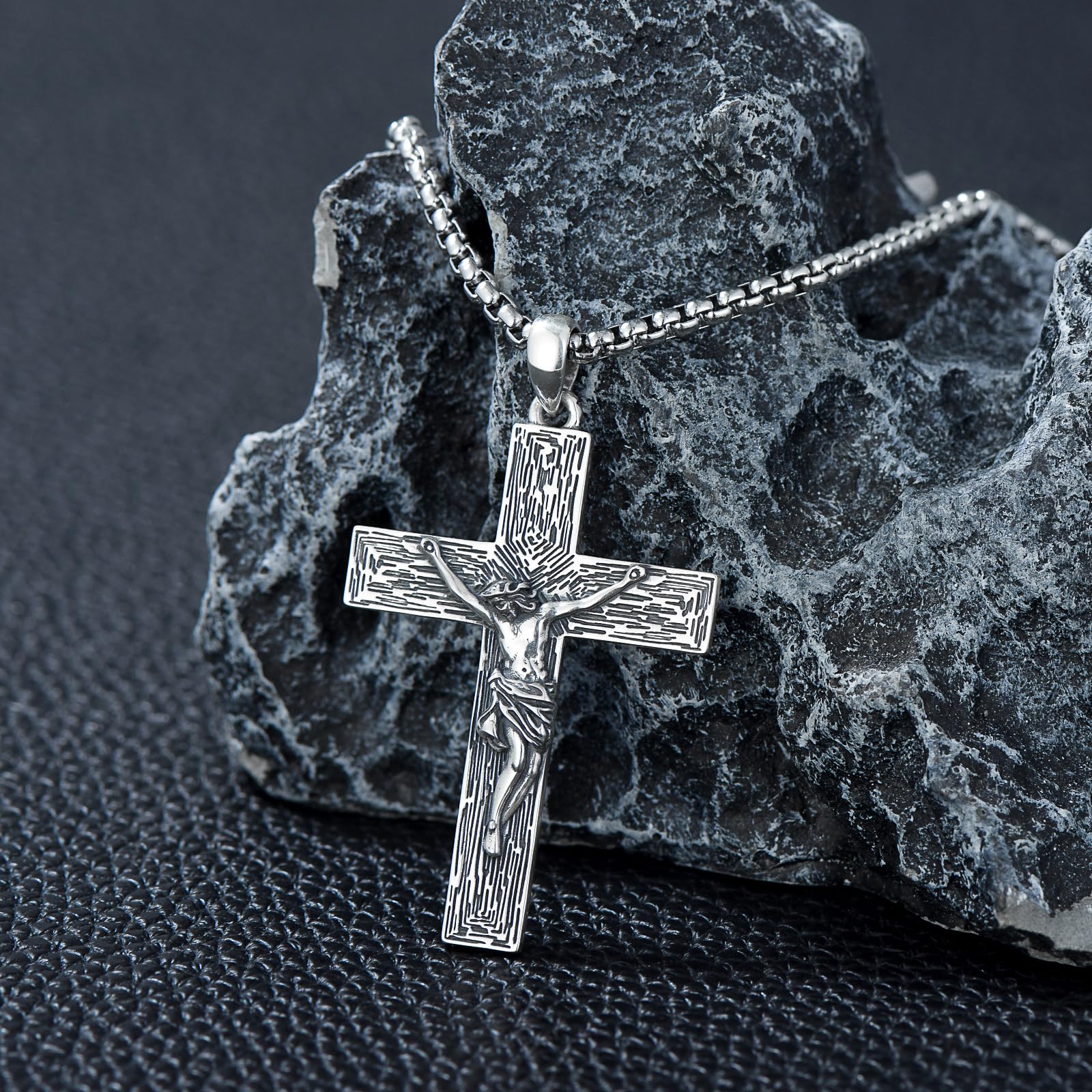 Snapklik.com : CEKAMA Jesus Christ Catholic Sterling Silver Cross ...