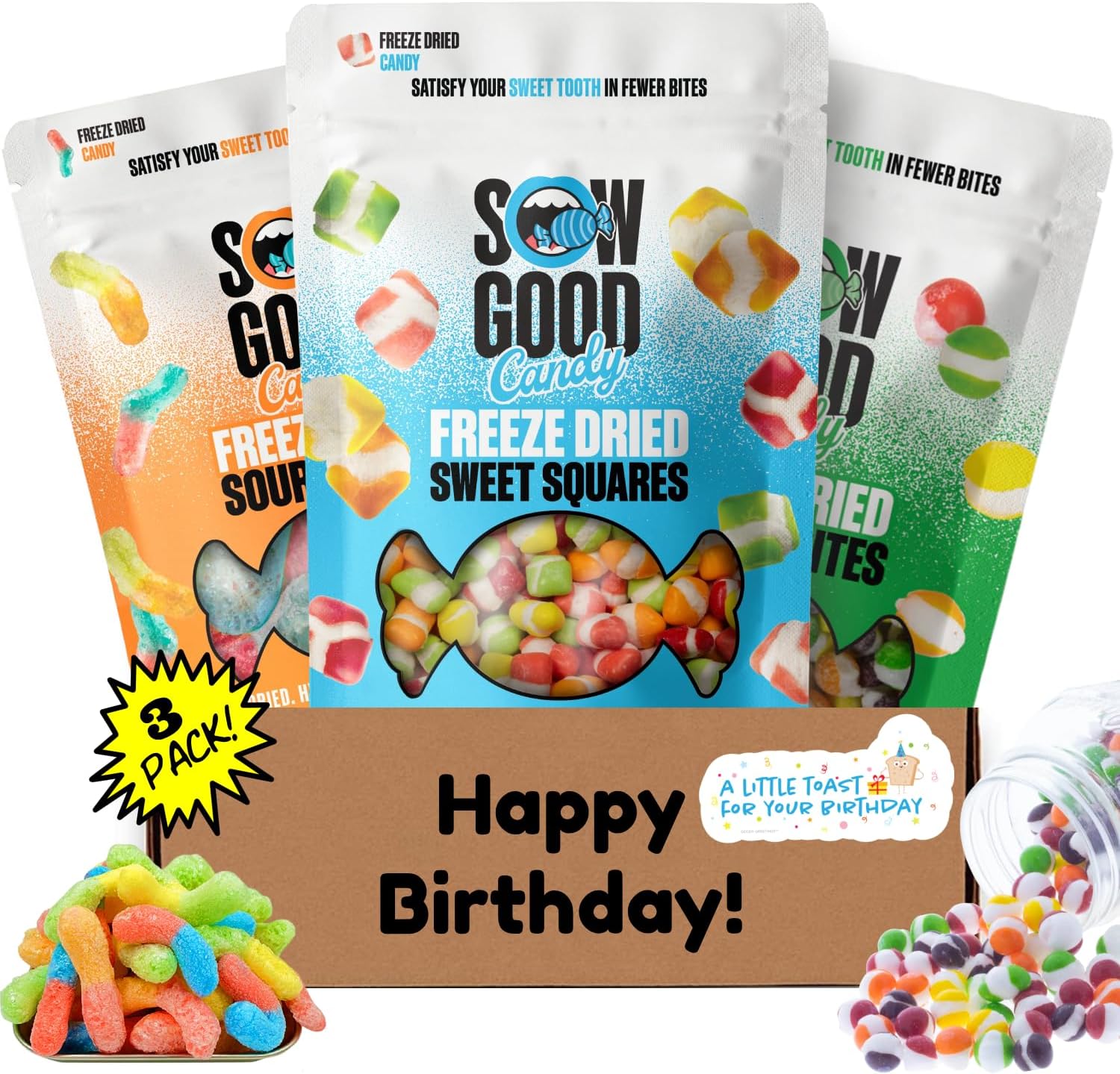 Amazon.com : Hangry Kit Birthday Snack Box - Happy Birthday Gift Basket ...
