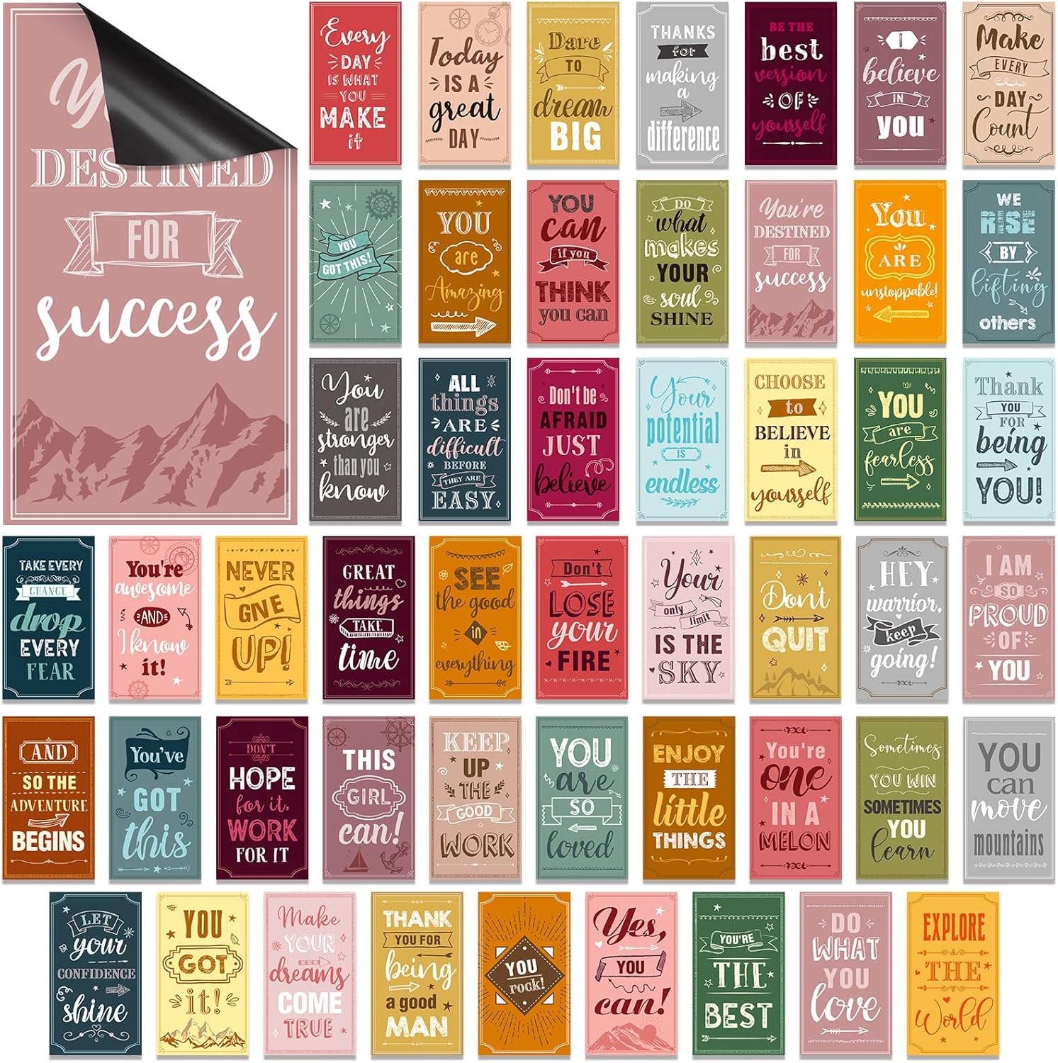 Amazon.com: Blosssound 50 Pcs Inspirational Magnets Bulk Christmas ...