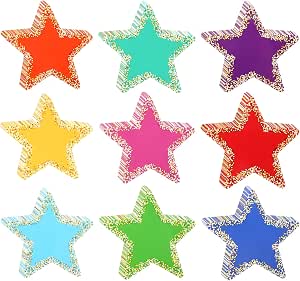 Amazon.com: 90Pcs Star Cutouts for Bulletin Board 3.5 Inch Paper Star ...