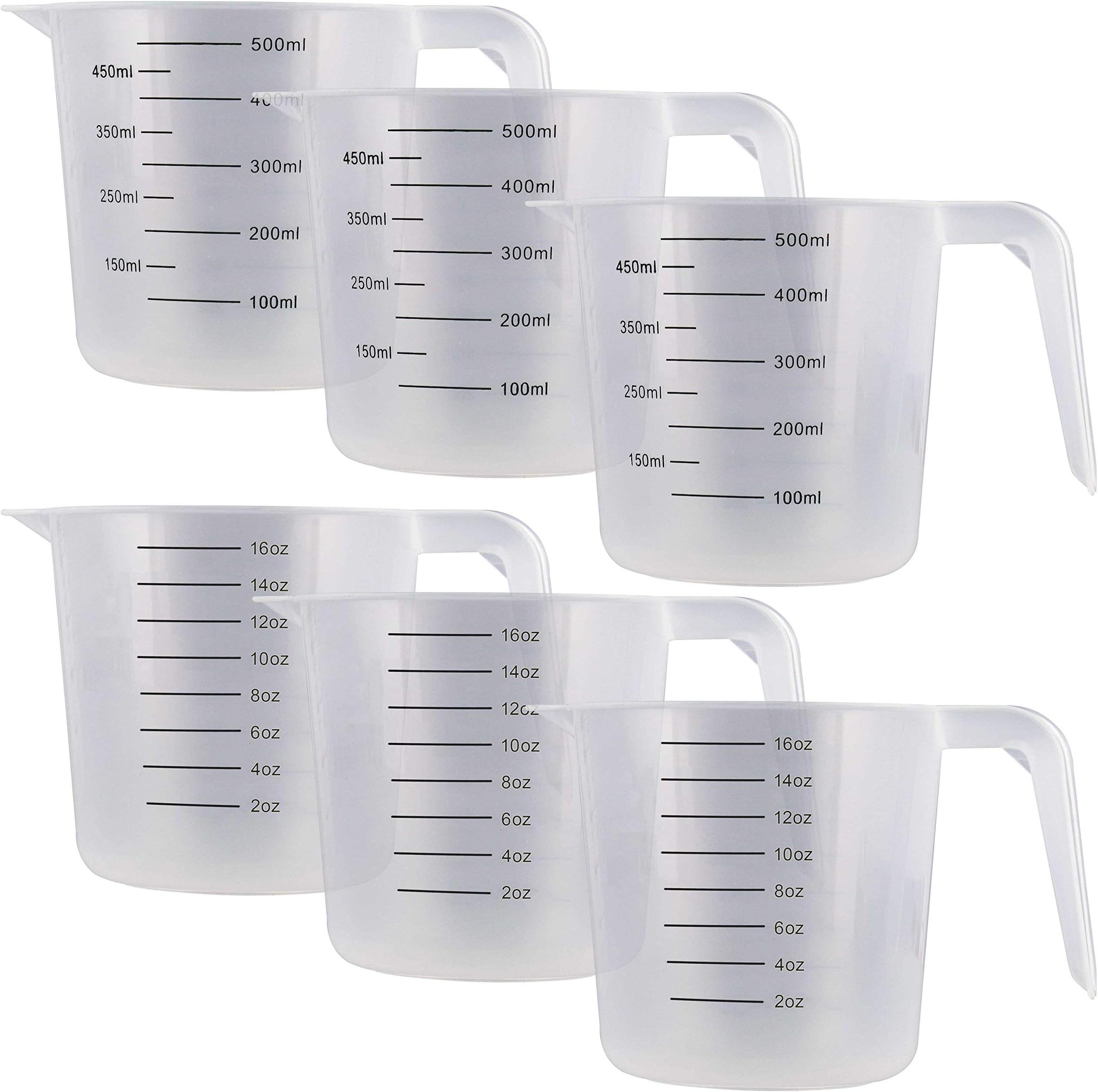Amazon.com: U.S. Kitchen Supply Plastic Measuring Cups with Handles ...