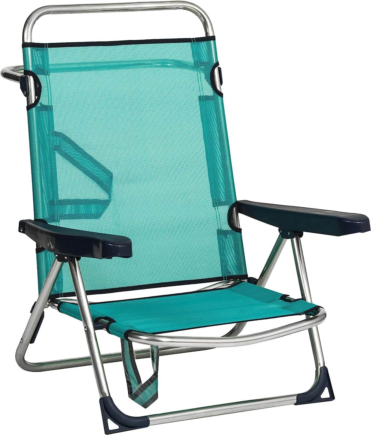 AKTIVE Chaise de Plage Pliante 49 x 58 x 80 cm, avec Coussin, Sac à Dos ...