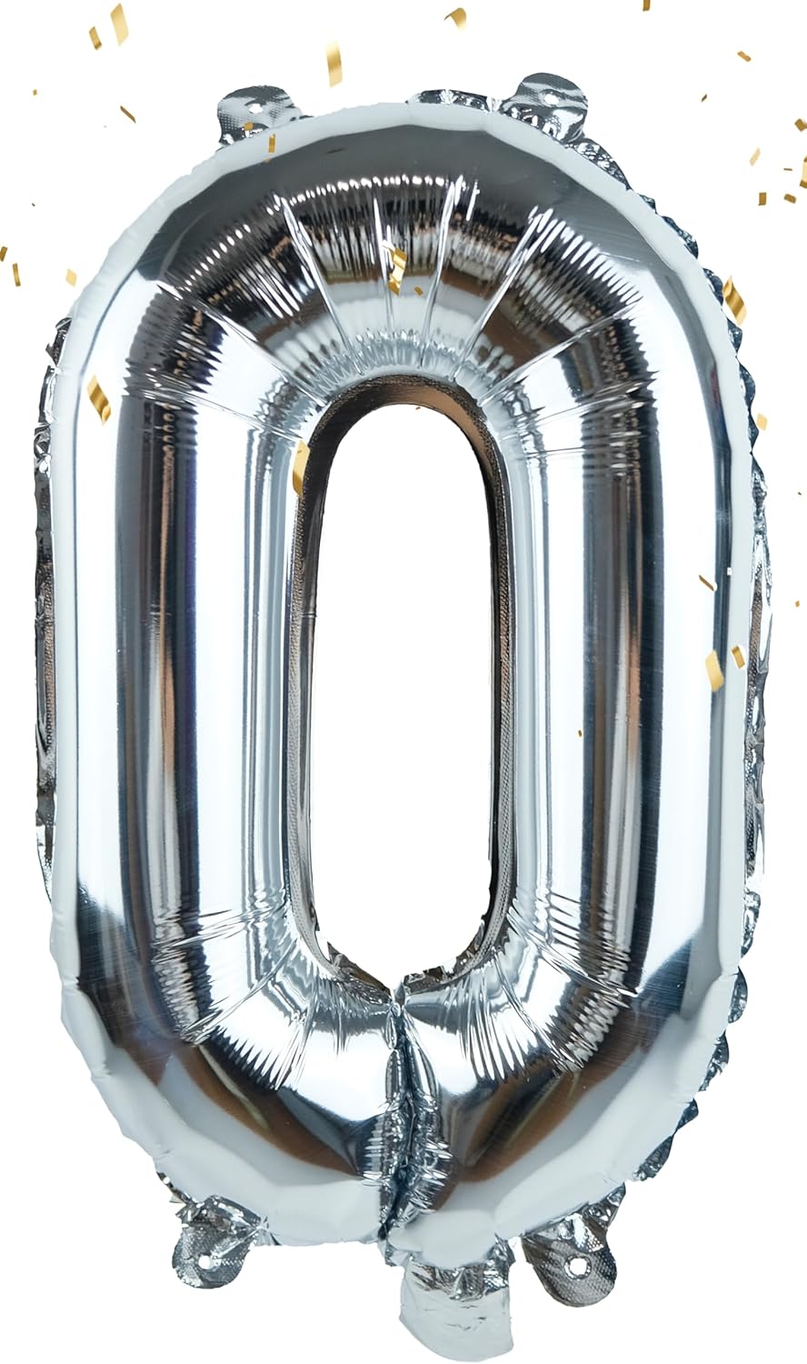 Amazon.com: Silver Number “0”Balloons 16 Inch, Mylar Foil Custom Single ...