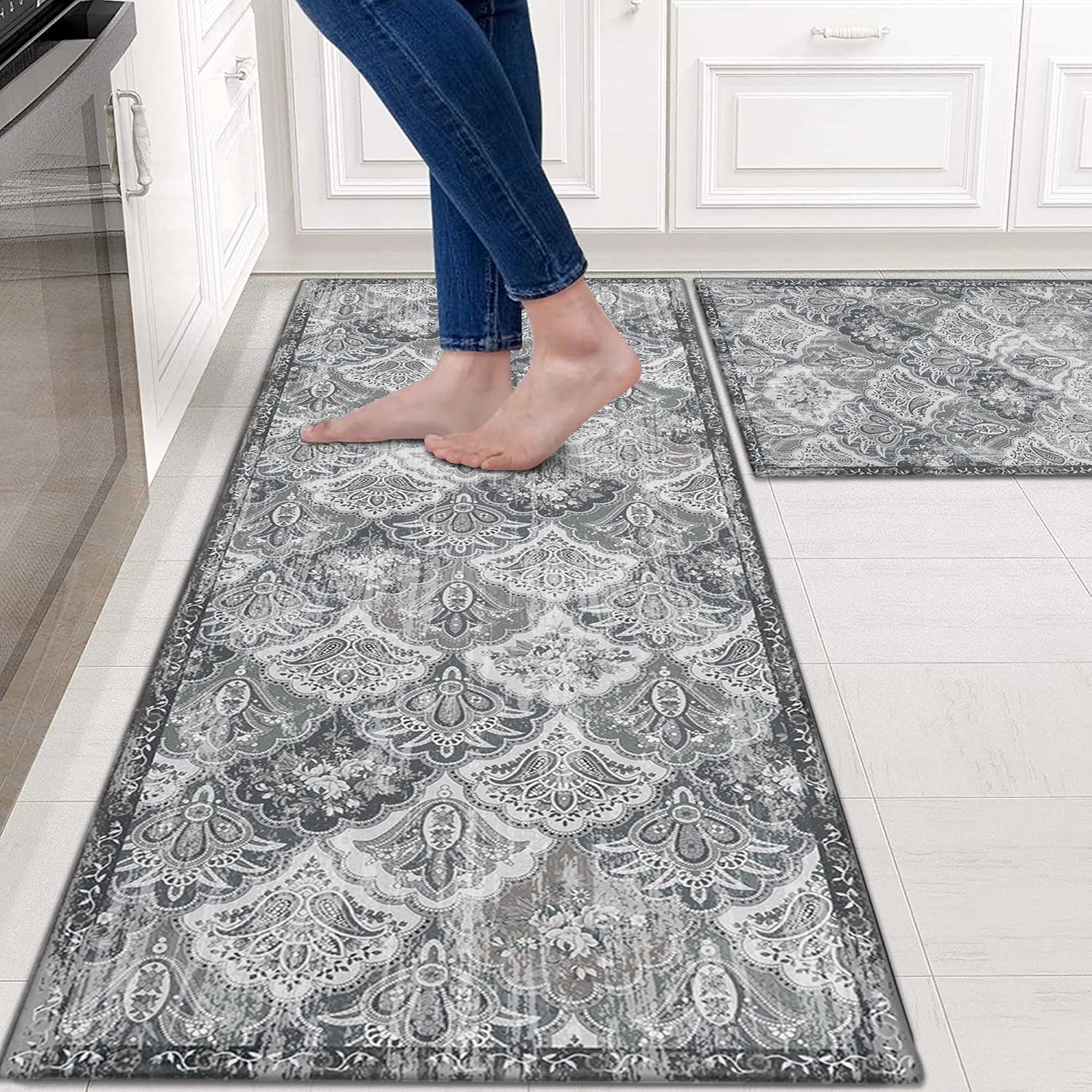 Amazon.com: Boho Kitchen Rugs Mats for Floor Bohemian Vintage Kitchen ...