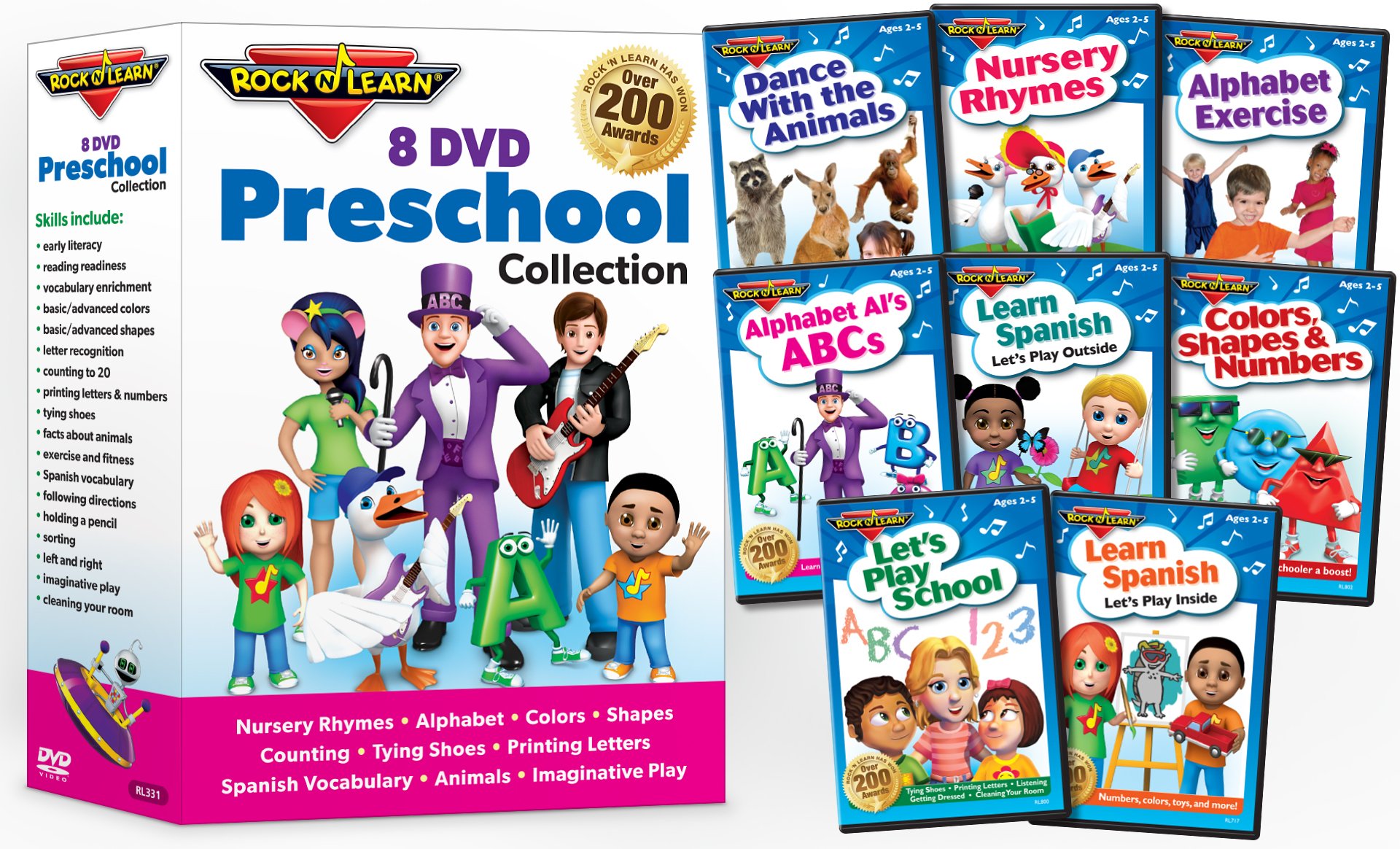 Buy Preschool 8 DVD Collection By Rock N Learn Nursery Rhymes Buy Preschool 8 DVD Collection By Rock N Learn Nursery Rhymes
