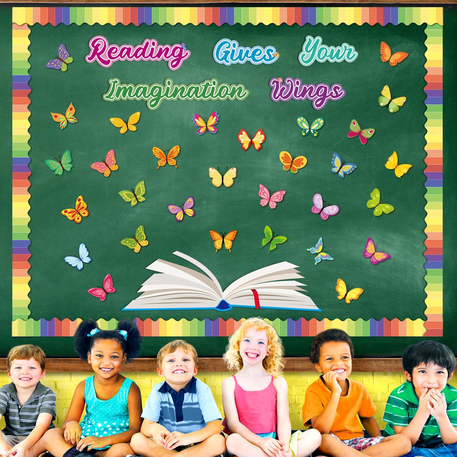 Snapklik.com : Reading Bulletin Board Decorations Set Classroom Spring ...