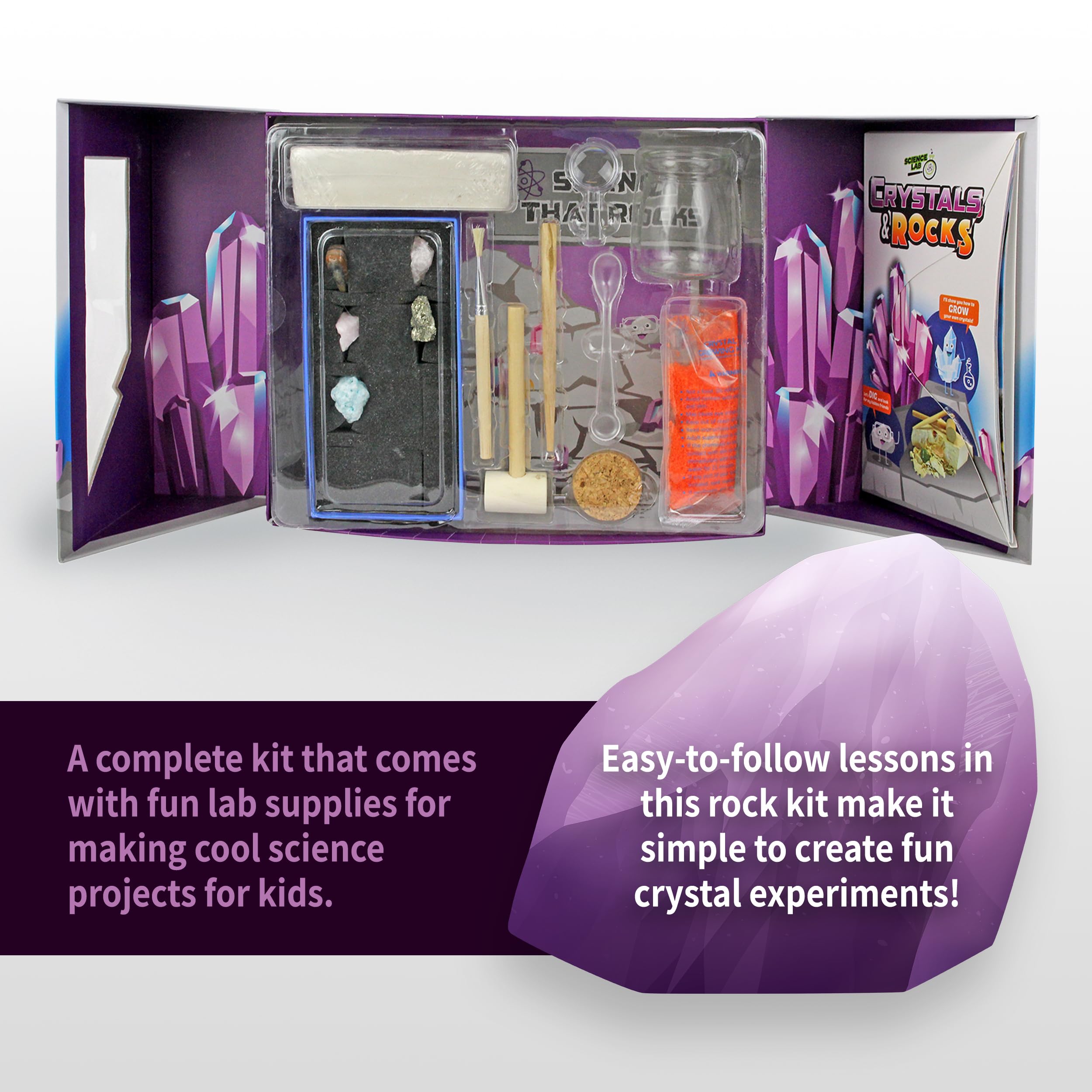 Rock Crystals Science Project Growing Crystals Egg Geode Science