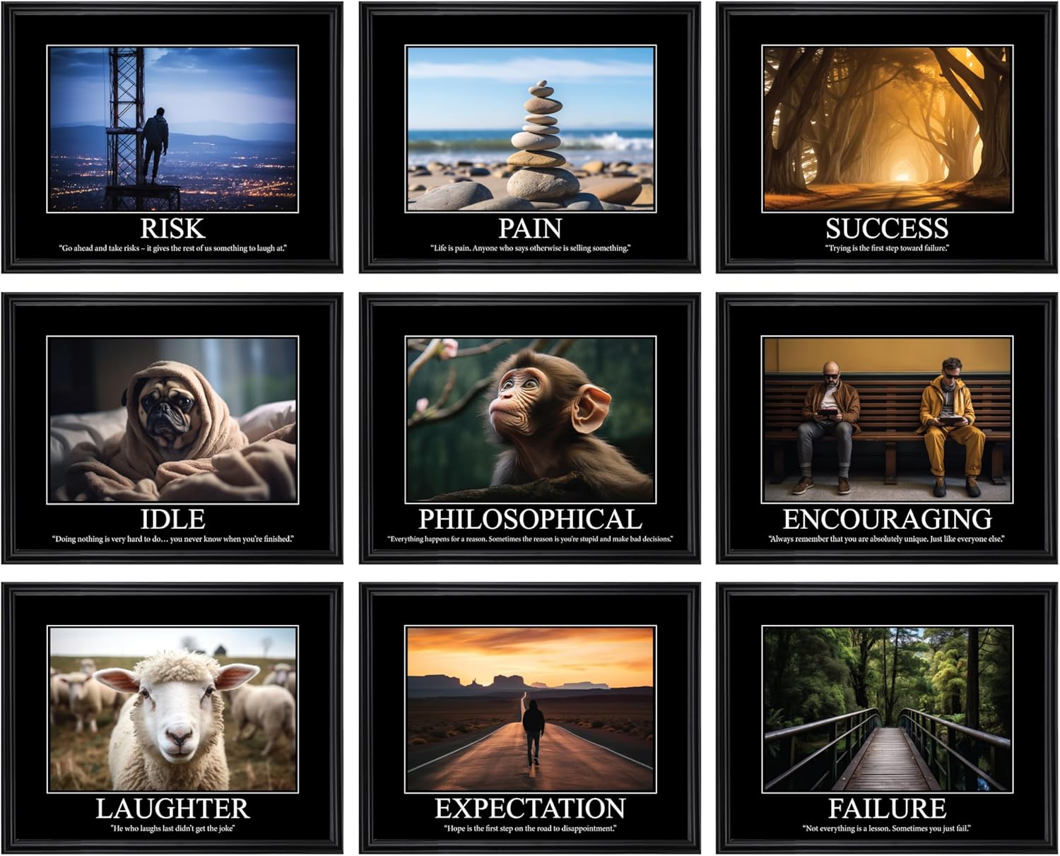 Amazon.com: 97 Decor Funny Demotivational Poster for Office - Sarcastic ...