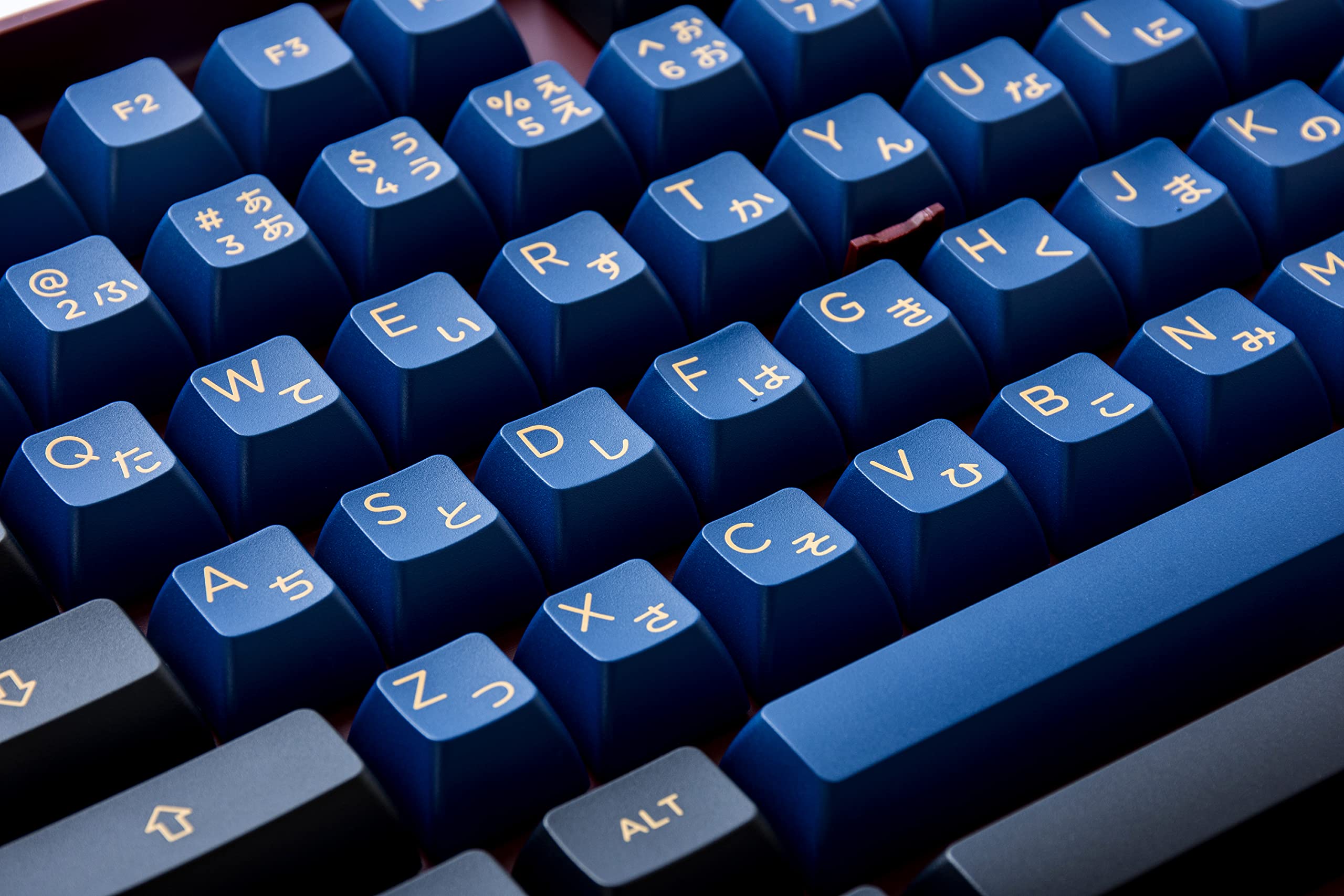 YUNZII AKKO Red&Blue Samurai 226 Keycaps for Mechanical Keyboard with ...