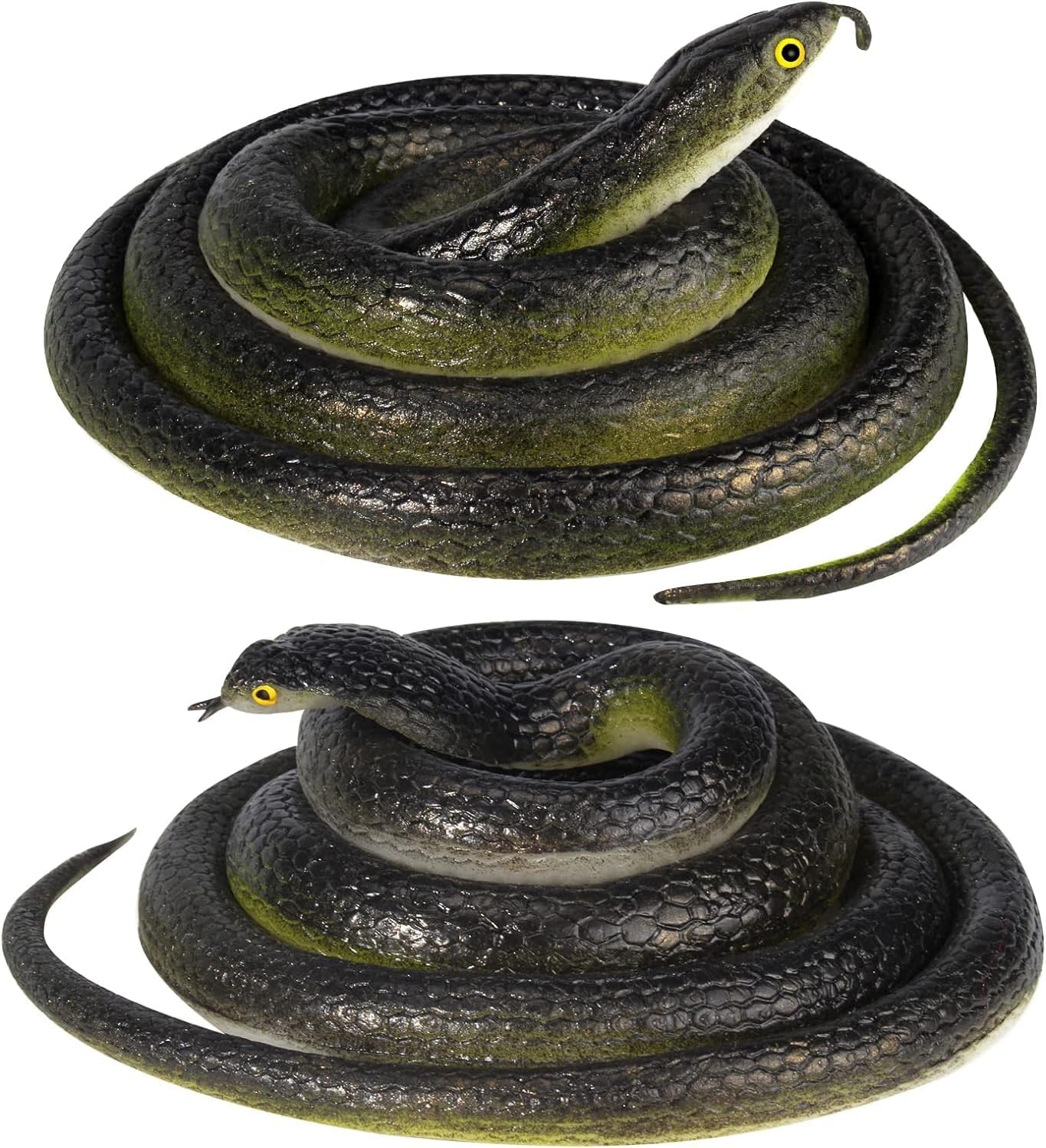 Amazon.com: EcjoyHub Fake Snake, ECJWEI Realistic Rubber Snake for ...