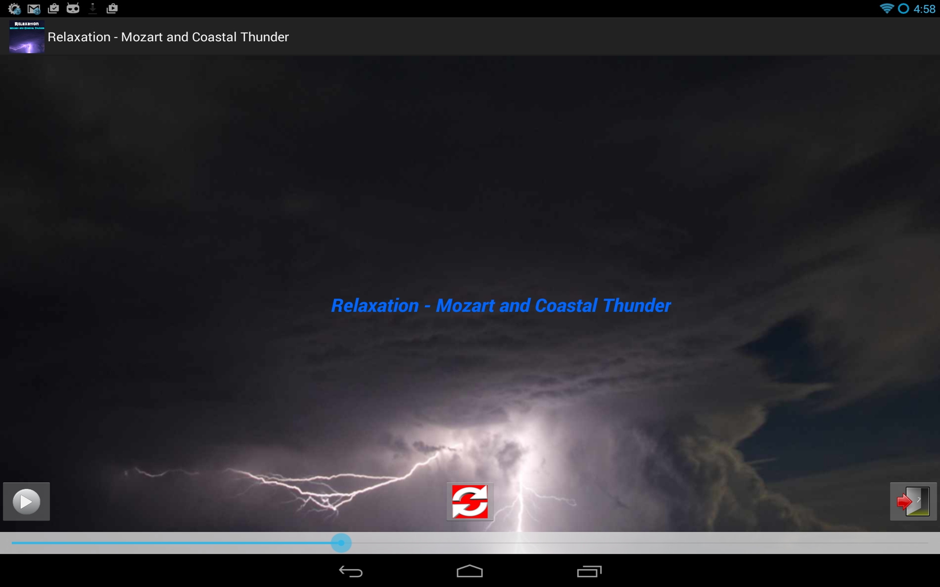 Relaxation - Mozart and Coastal Thunderstorm - App on Amazon Appstore
