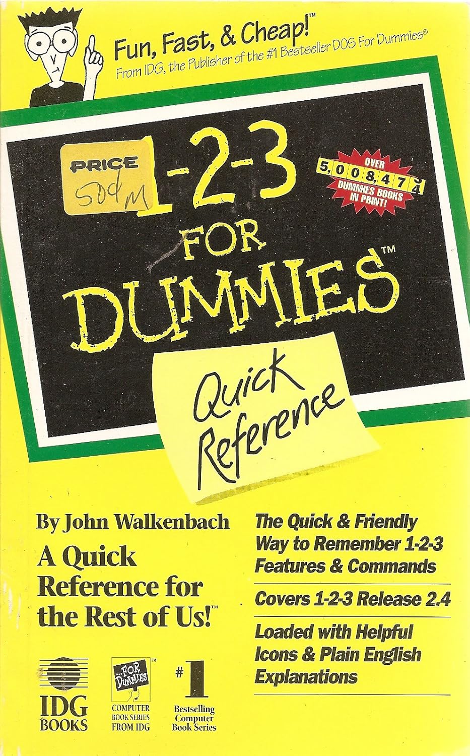 1-2-3 For Dummies Quick Reference (For Dummies Computer Book ...