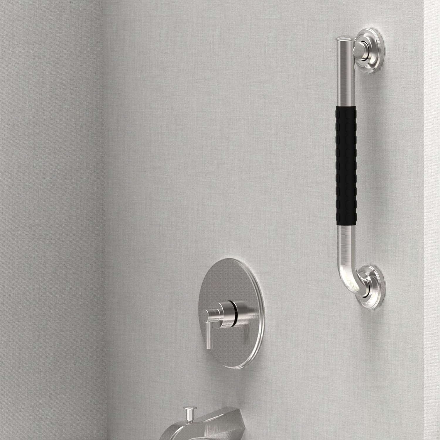 Amazon.com: AmeriLuck Bath Safety Grab Bar, Asymmetrical Design with ...