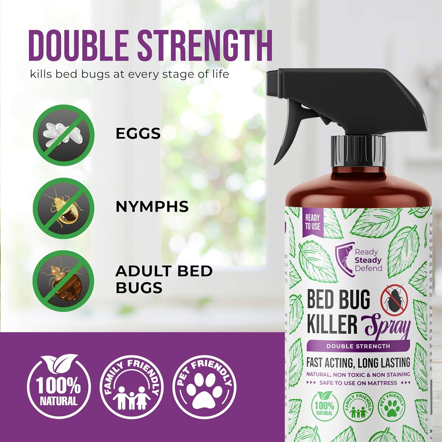 Natural Bed Bug Killer Spray 200ml | Natural, Non Angola | Ubuy