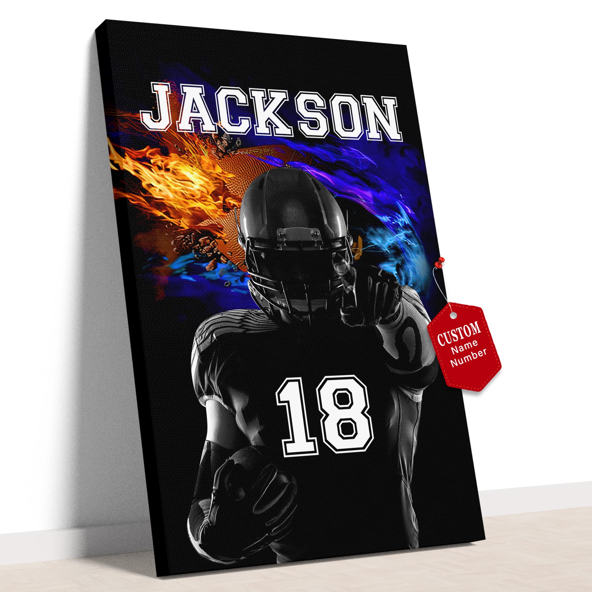 Football Player On Fire