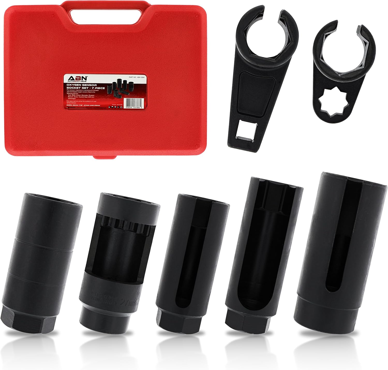 Amazon.com: ABN Oxygen 02 Sensor Socket 7-Piece Tool Kit – 22mm (7/8in ...