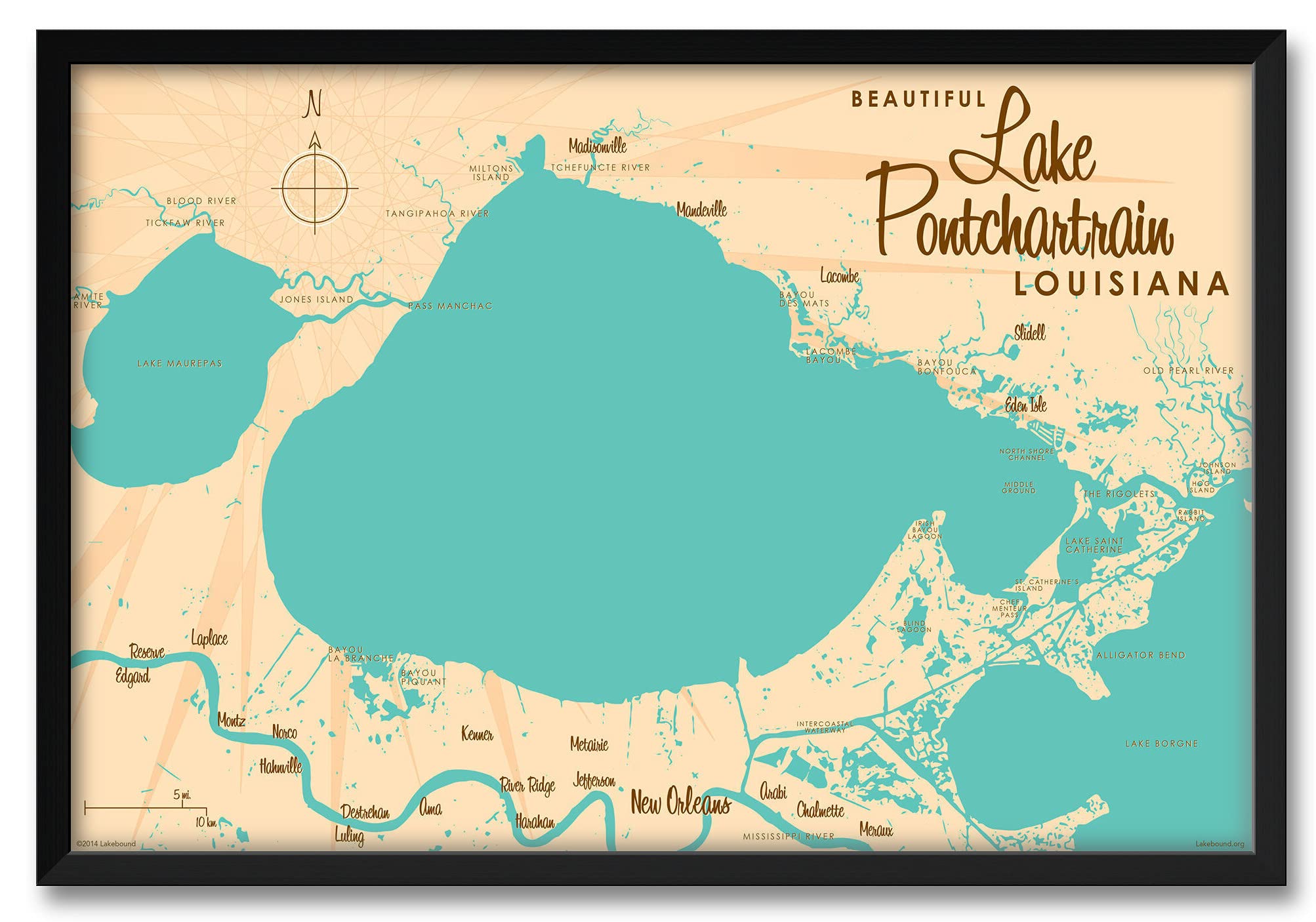 Lake Pontchartrain Map