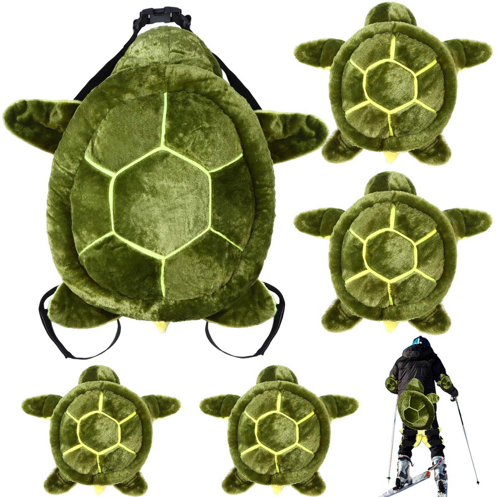 5 Pcs Cute Turtle Protection Pad Hip Butt Arm Knee Pad for Skiing ...