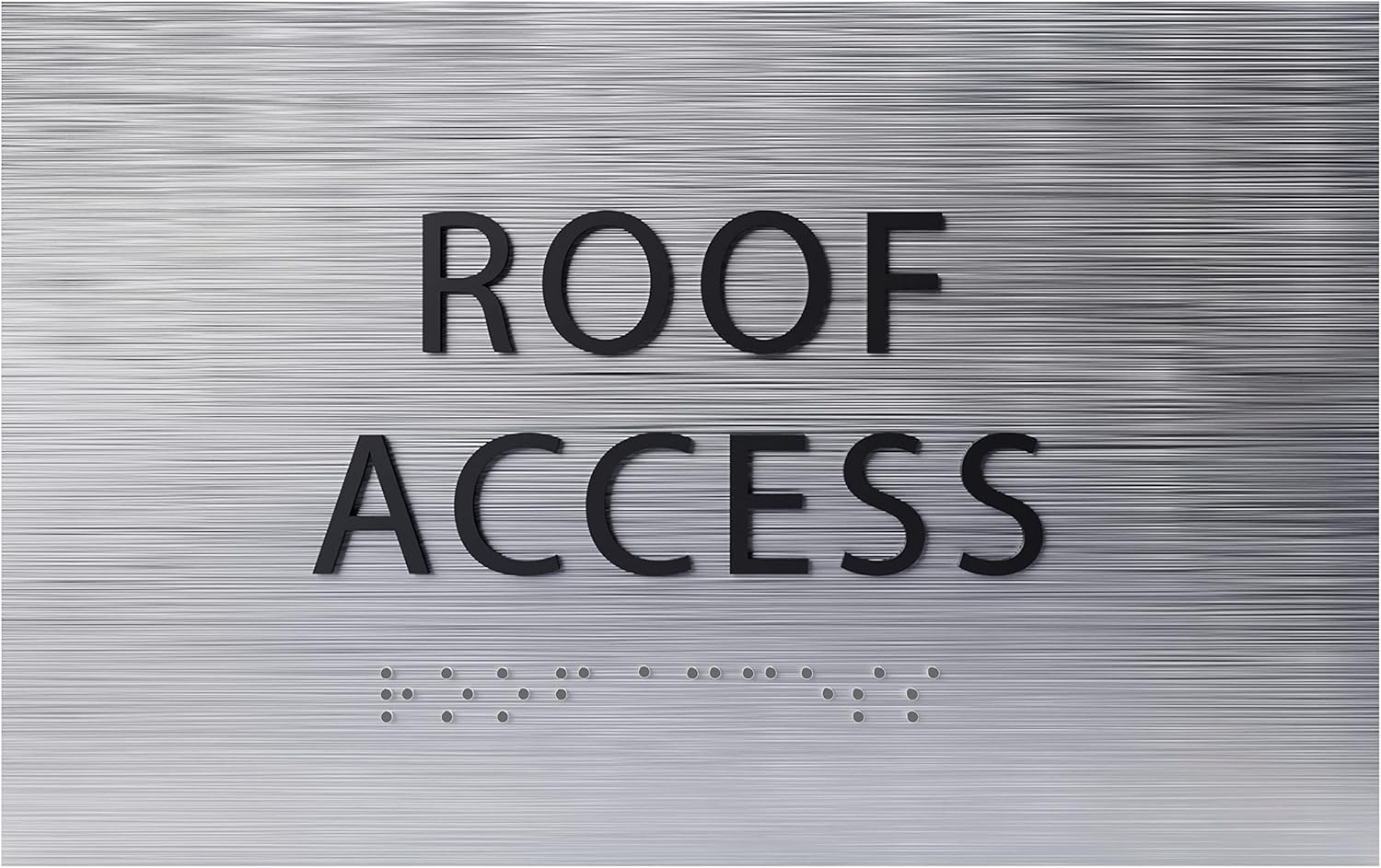 Roof Access Sign - ADA compliant sign. 6"x4" sign made from durable ...