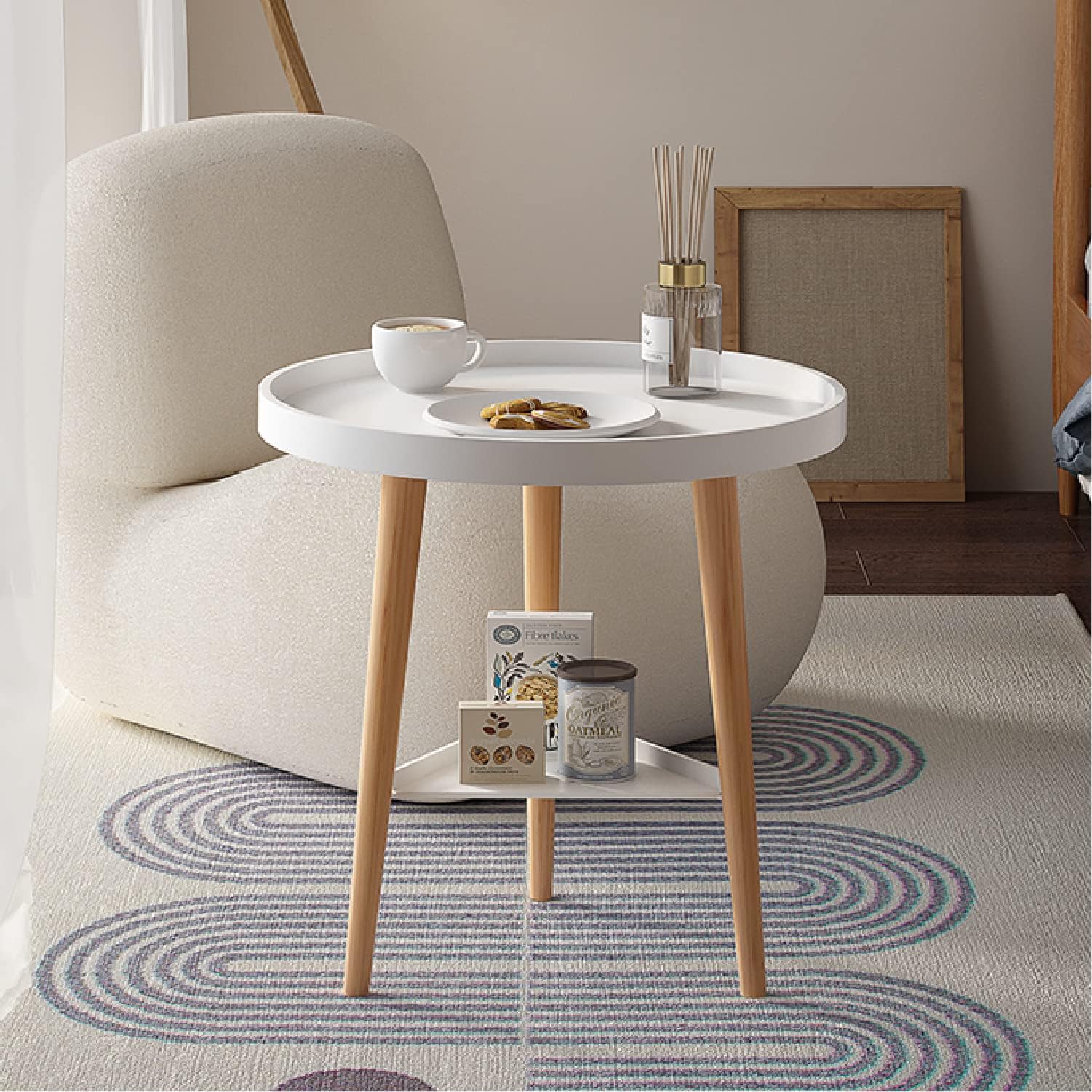 Amazon.com: Silverwood Allison end-Tables, 14" X 22.80" X 14", White ...