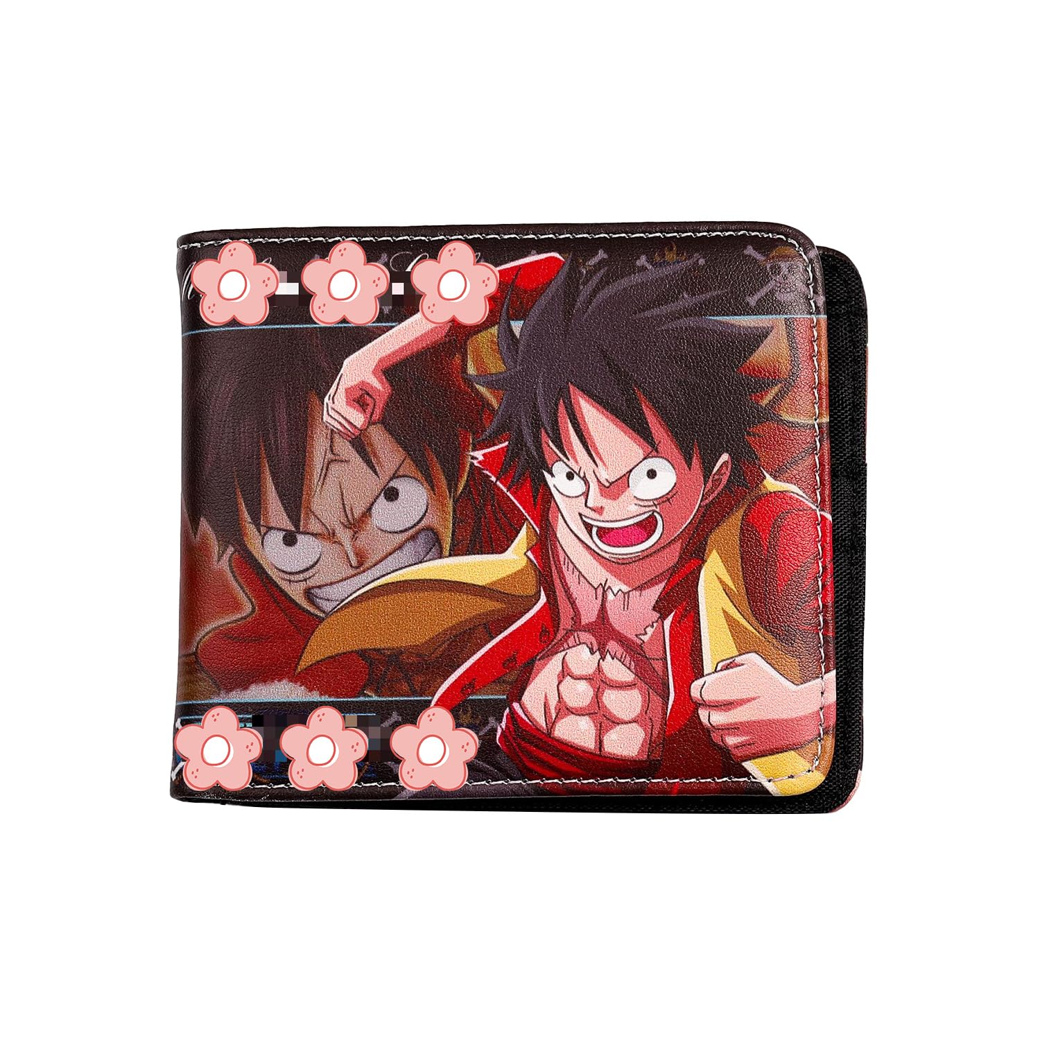 Amazon.com: Anime PU Fold Wallet With Lanyard keychain Anime Purse ...