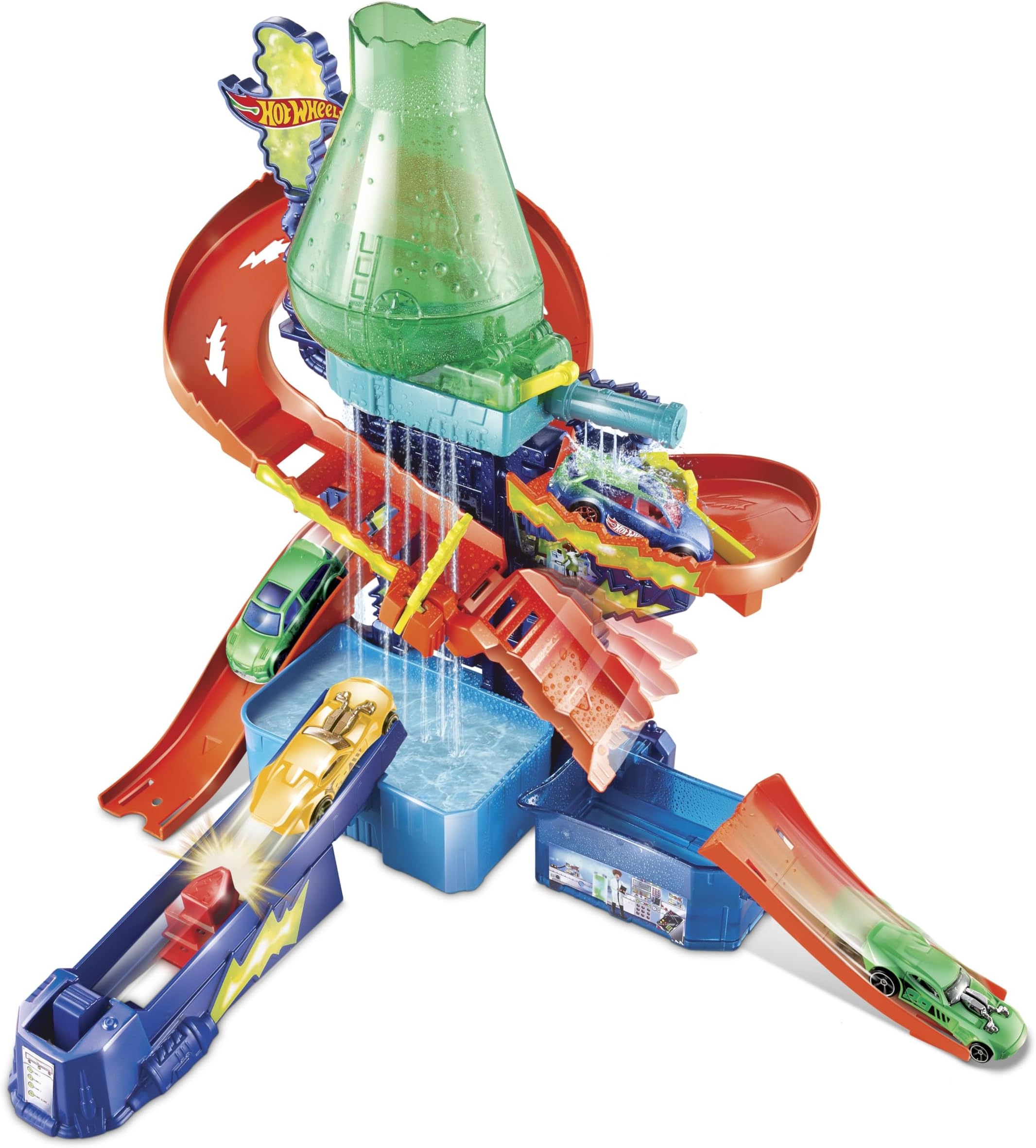 Hot Wheels Metal Shifters Color Splash Science Lab Playset, Multicolor ...
