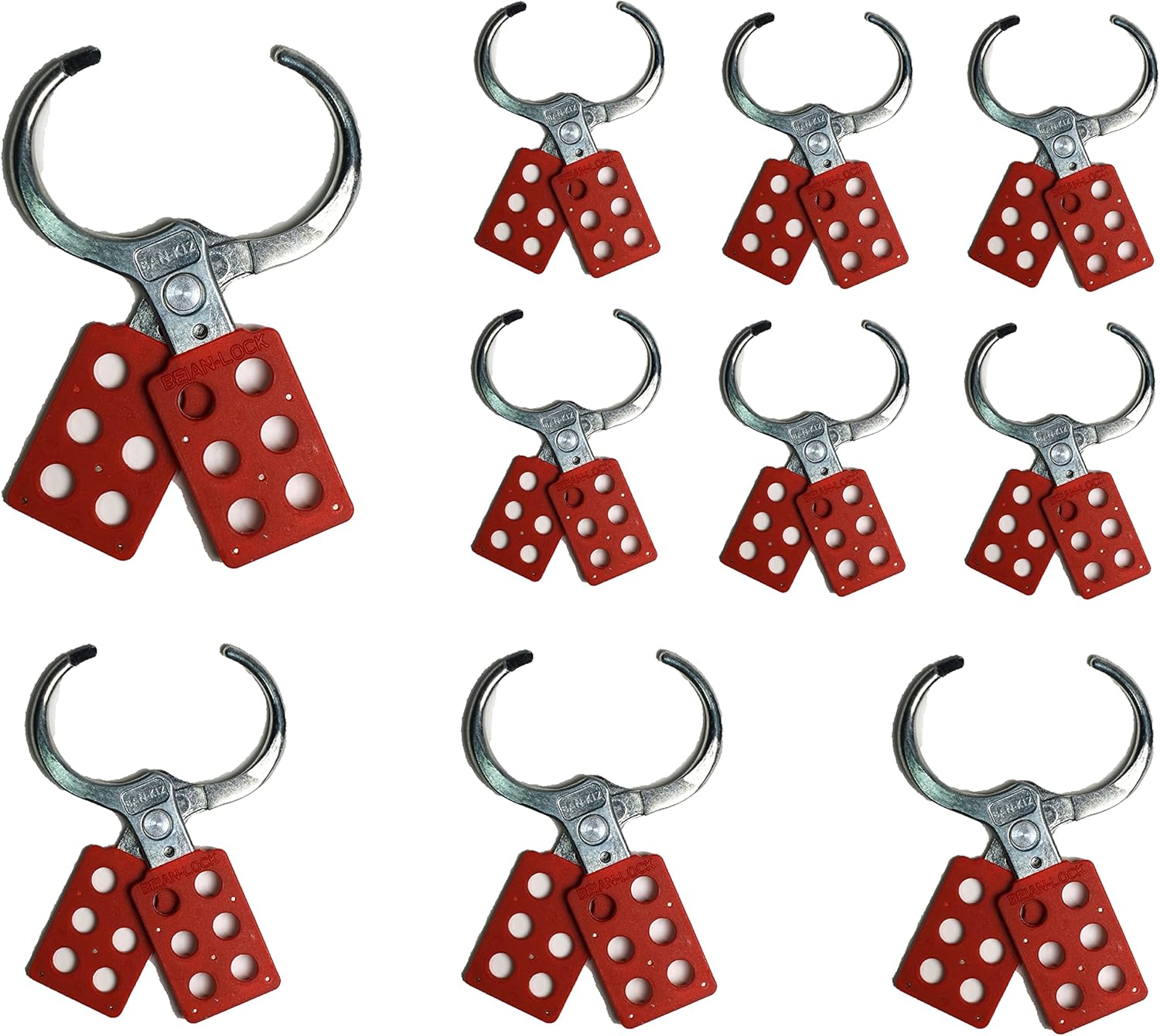 Loto Lockout Hasp BEIAN-LOCK BAN-K12 Red for Industrial, Chemical ...