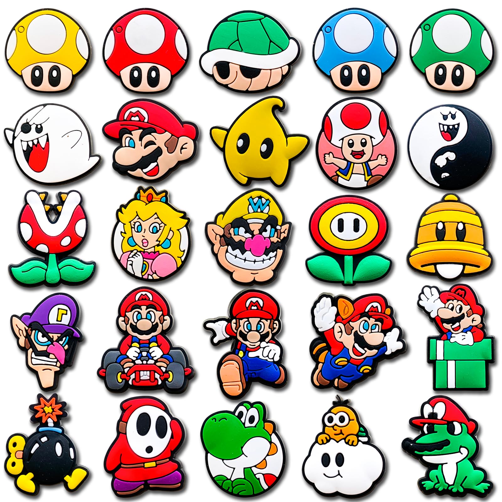 Amazon.com: 25Pcs Cartoon Shoe Charms for Clog Slides Sandals, Cute ...