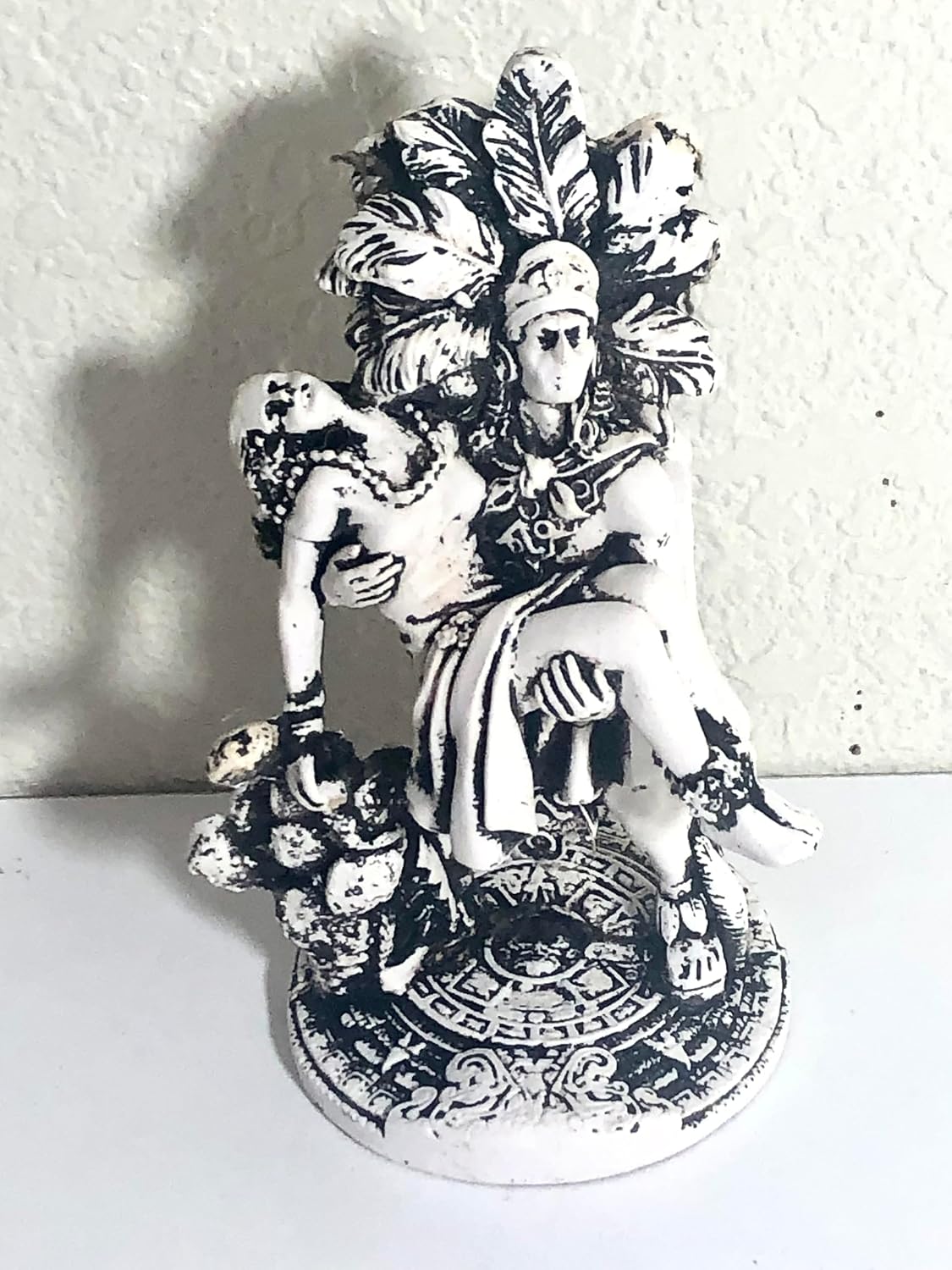 Amazon.com: Decorative Aztec Everlasting Love Figurine, White Antique ...