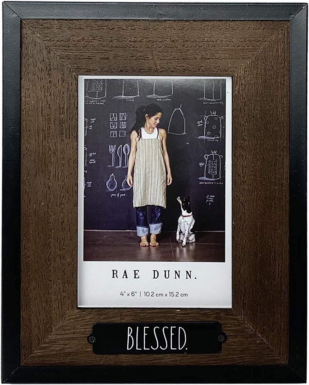 Amazon.com - Rae Dunn “Blessed” Picture Frame - 4 x 6 in. Photo Holder ...